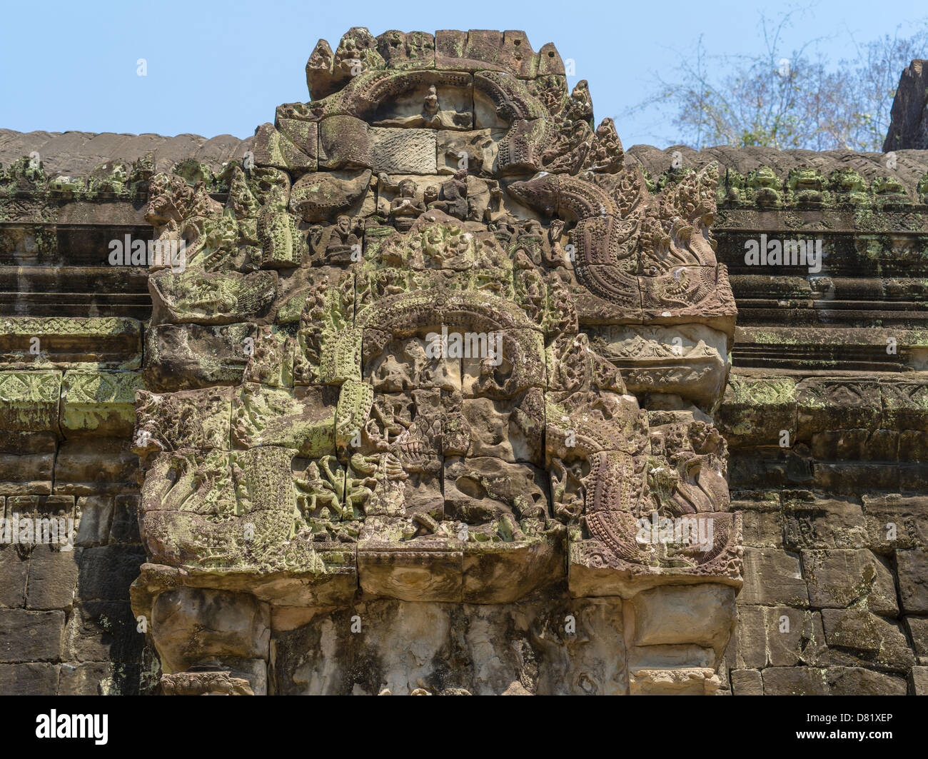 Detail. Thommanon. Angkor Archaeological Park. Siem Reap. Cambodia ...