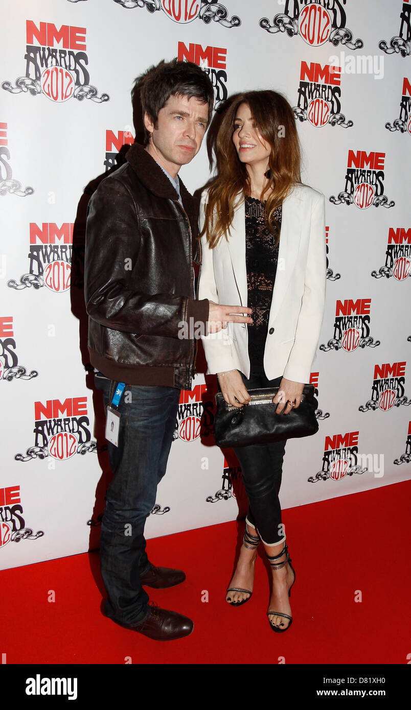 Noel Gallagher and Sara MacDonald The NME Awards 2012 held at The ...