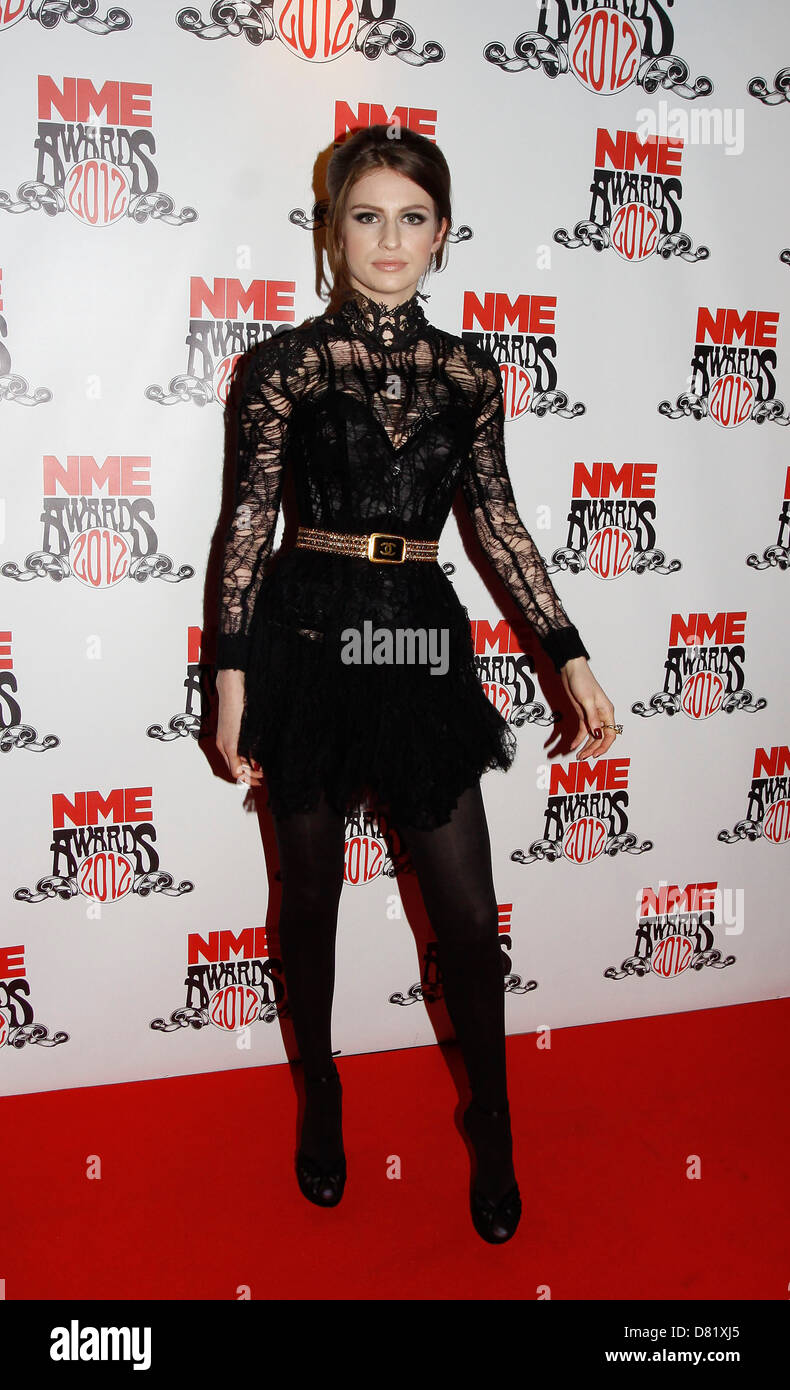 Tali lennox the nme awards 2012 hi-res stock photography and images - Alamy