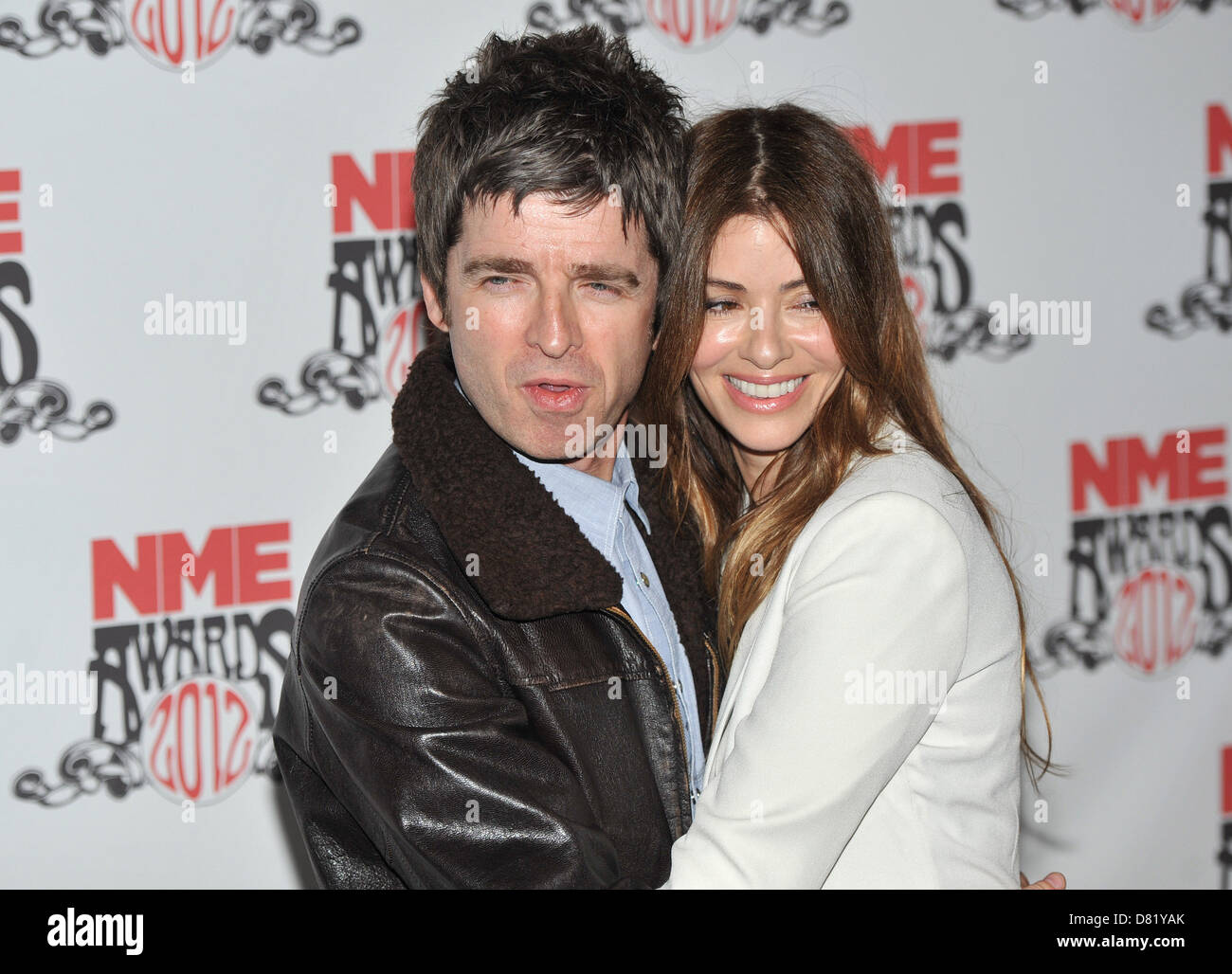 Noel Gallagher and Sarah Macdonald NME Awards 2012 held at the O2 ...