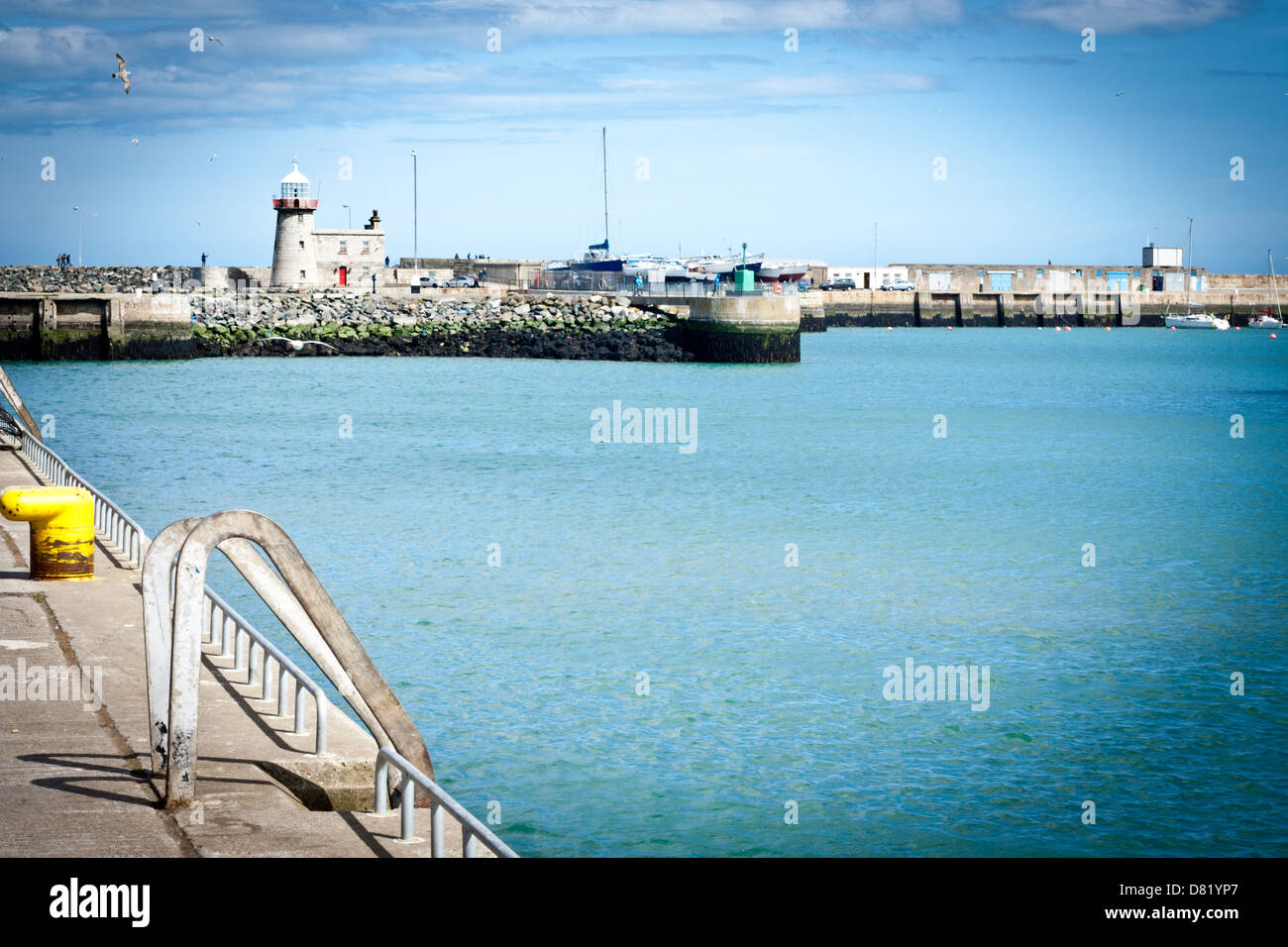 Lighthouse in Howth Stock Photo - Alamy