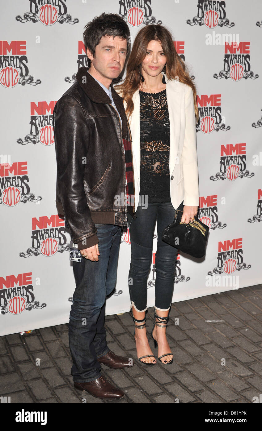 Noel Gallagher and Sarah Macdonald NME Awards 2012 held at the O2 ...