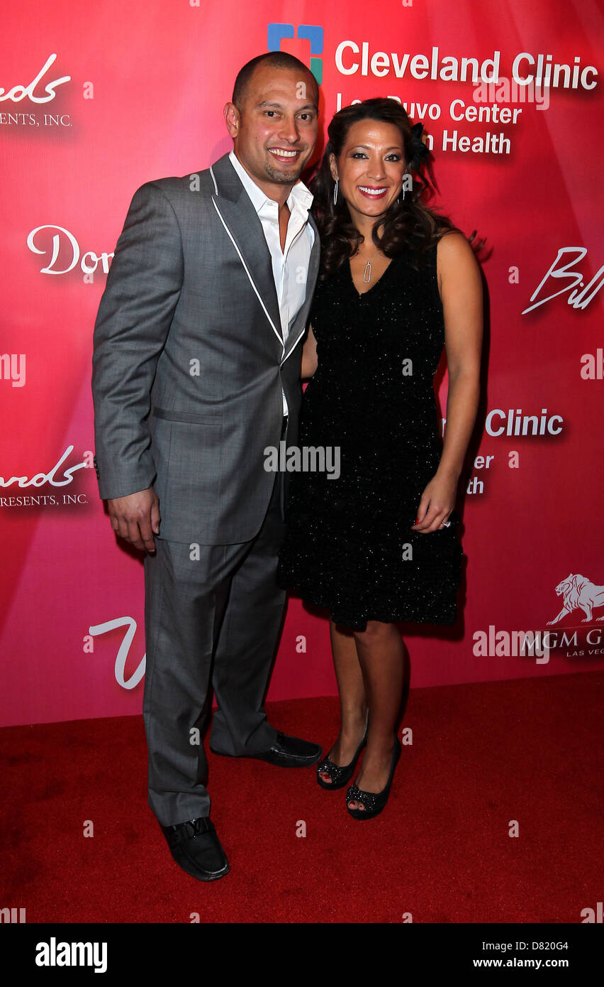 Shane Victorino and guest 'Keep Memory Alive' Gala held at the MGM ...