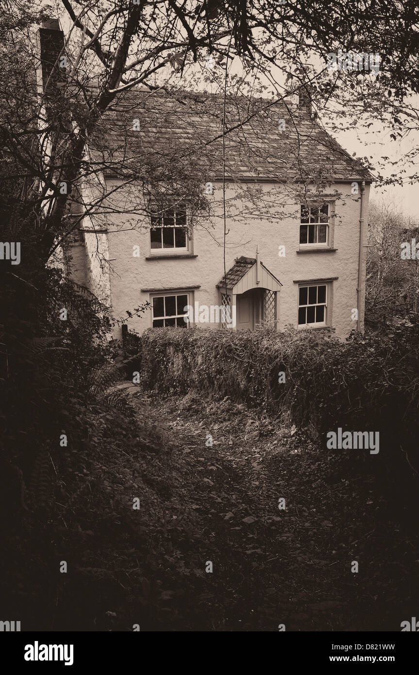 Coombe Cottage, Peppercombe, North Devon, UK Stock Photo - Alamy