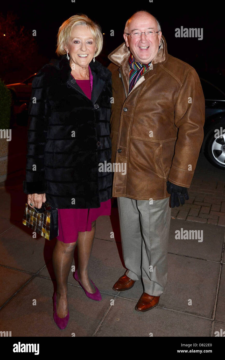 Mary O'Conor and her husband John O'Conor Celebrities outside the RTE ...