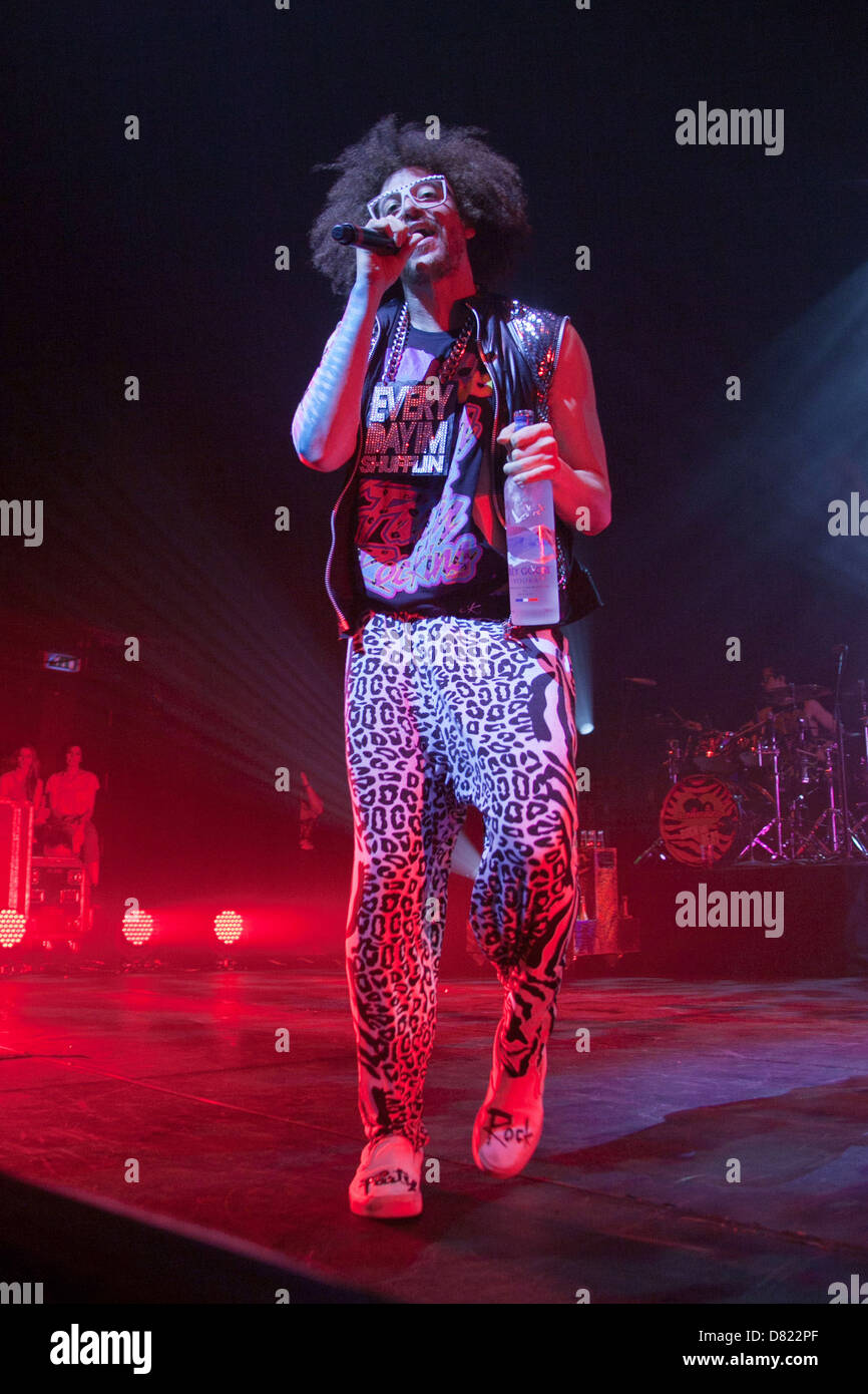 Skyblu aka Skyler Husten Gordy from LMFAO performing live in concert at ...