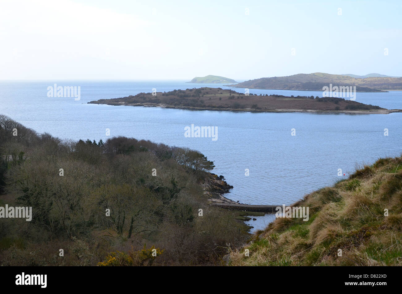 A view of Rough Island from a spot between Kippford and Rockcliffe in ...