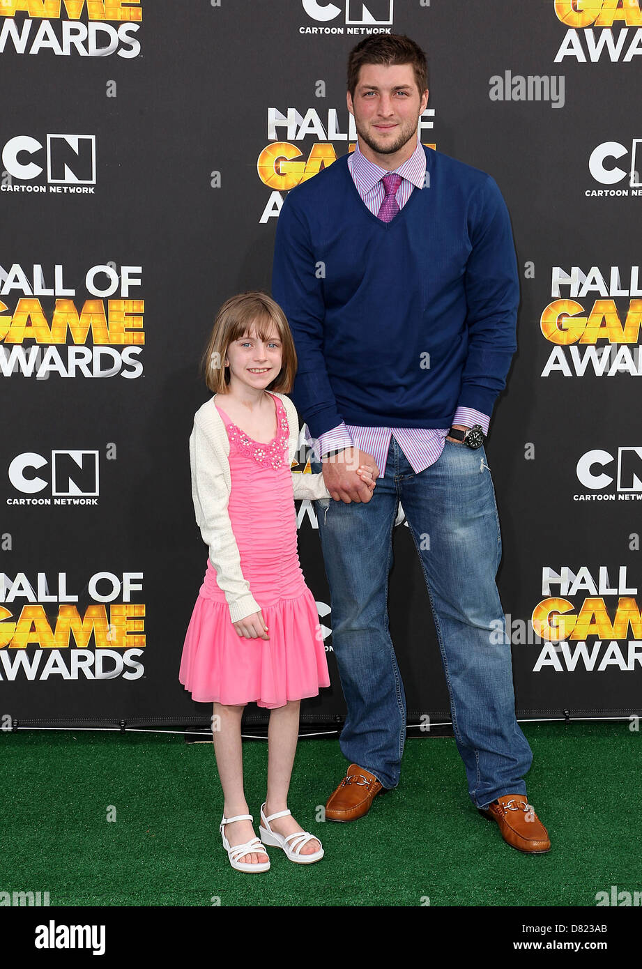 Presley Collins and Tim Tebow 2012 Cartoon Network Hall of Game Awards ...