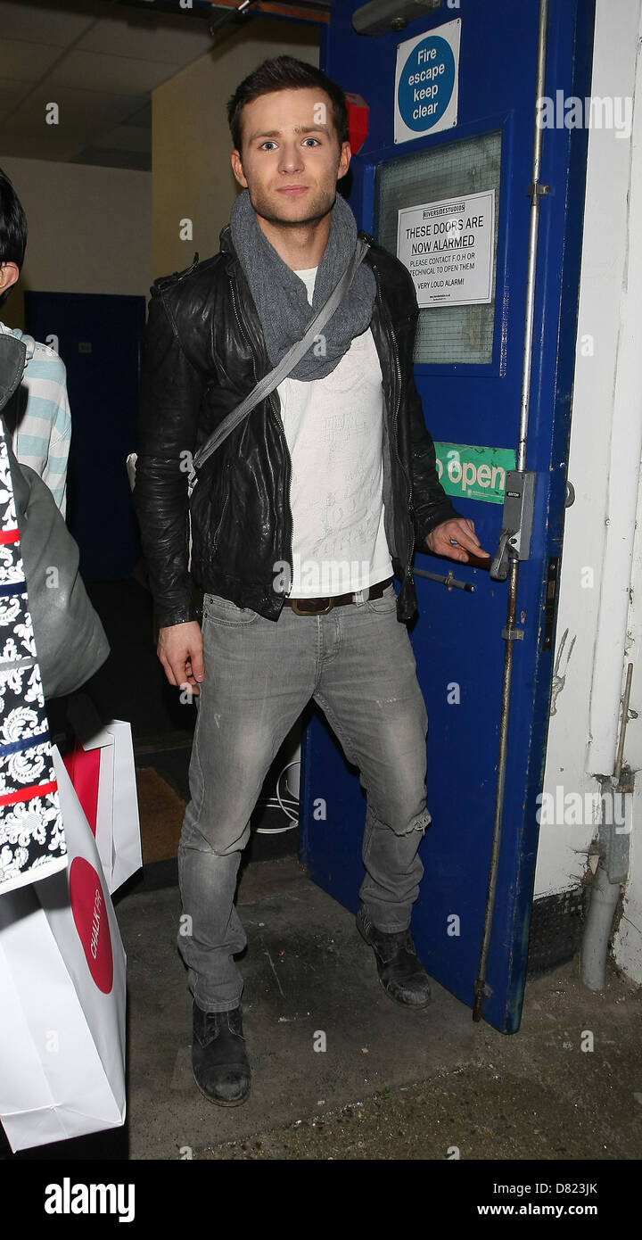 Harry Judd leaving Riverside Studios after filming 'Celebrity Juice ...