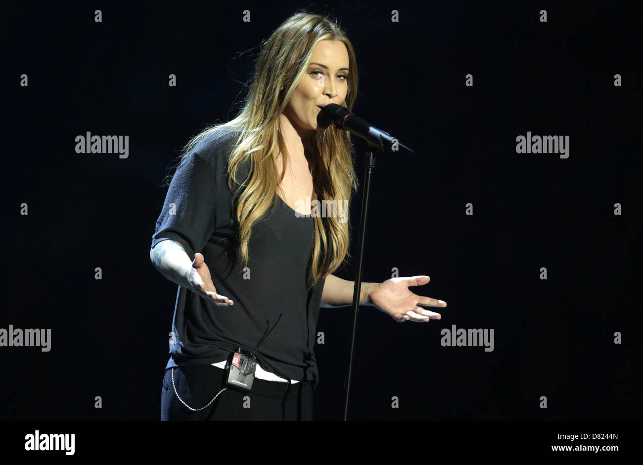 Malmo, Sweden. 17th May 2013. Singer Anouk representing the Netherlands ...
