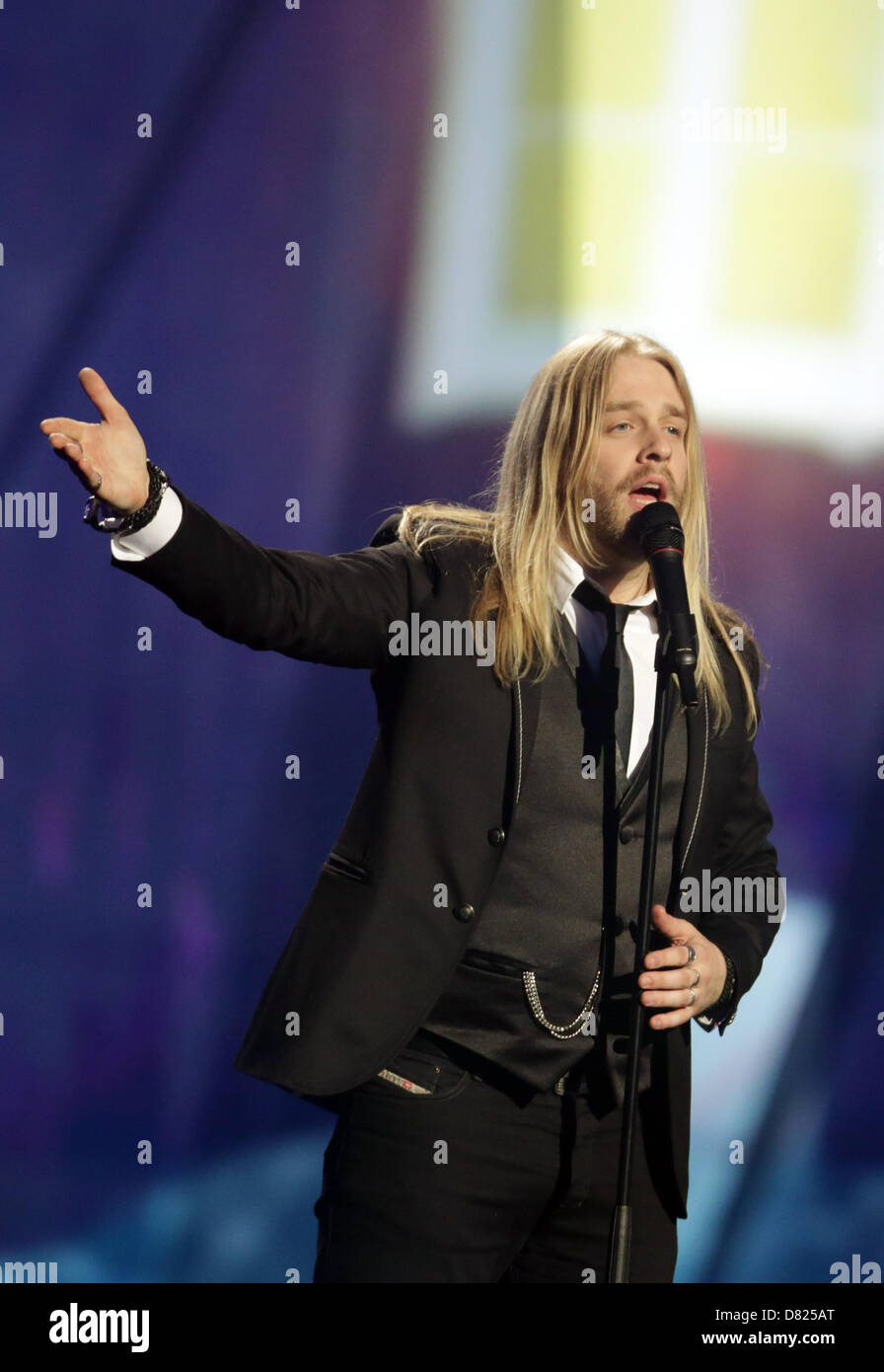 Malmo, Sweden. 17th May 2013. Singer Eythor Ingi representing Iceland ...