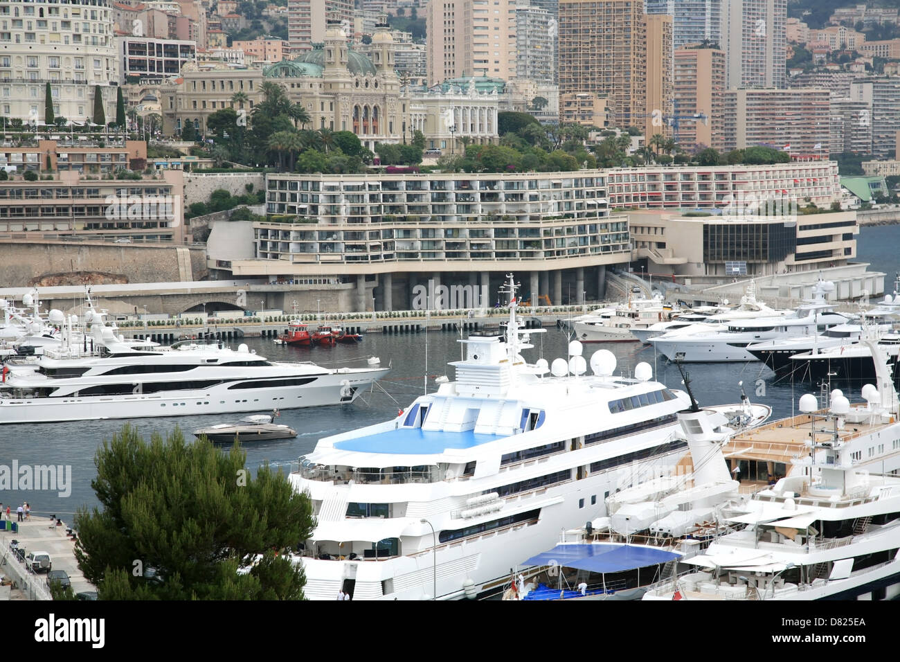 Luxurious yachts docked in Monaco Monte Carlo Stock Photo - Alamy