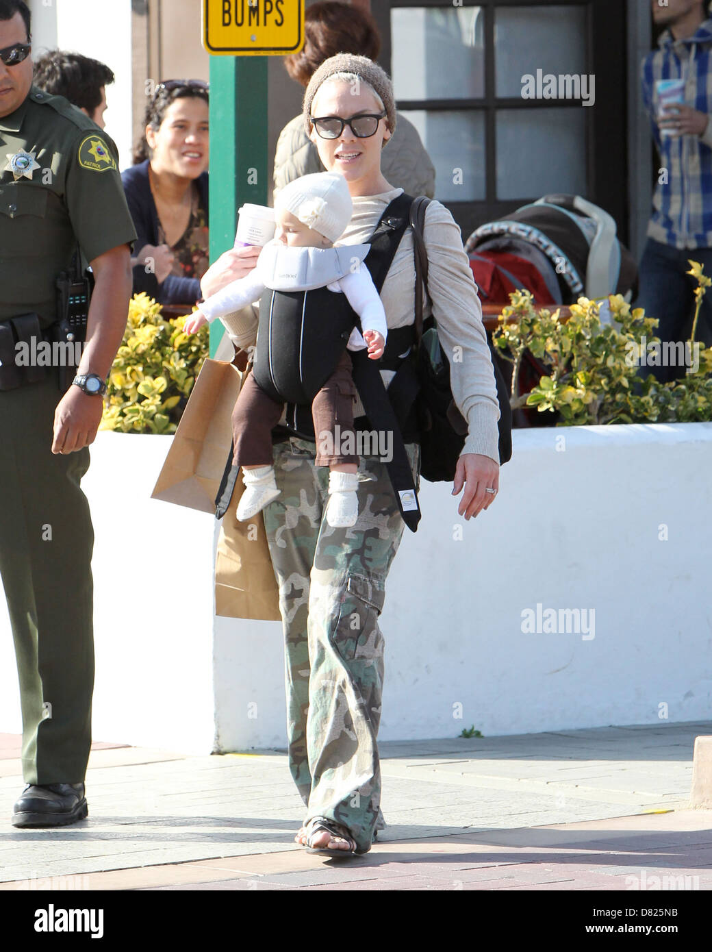 Pink, real name Alecia Moore, with her daughter Willow Hart grabbing ...