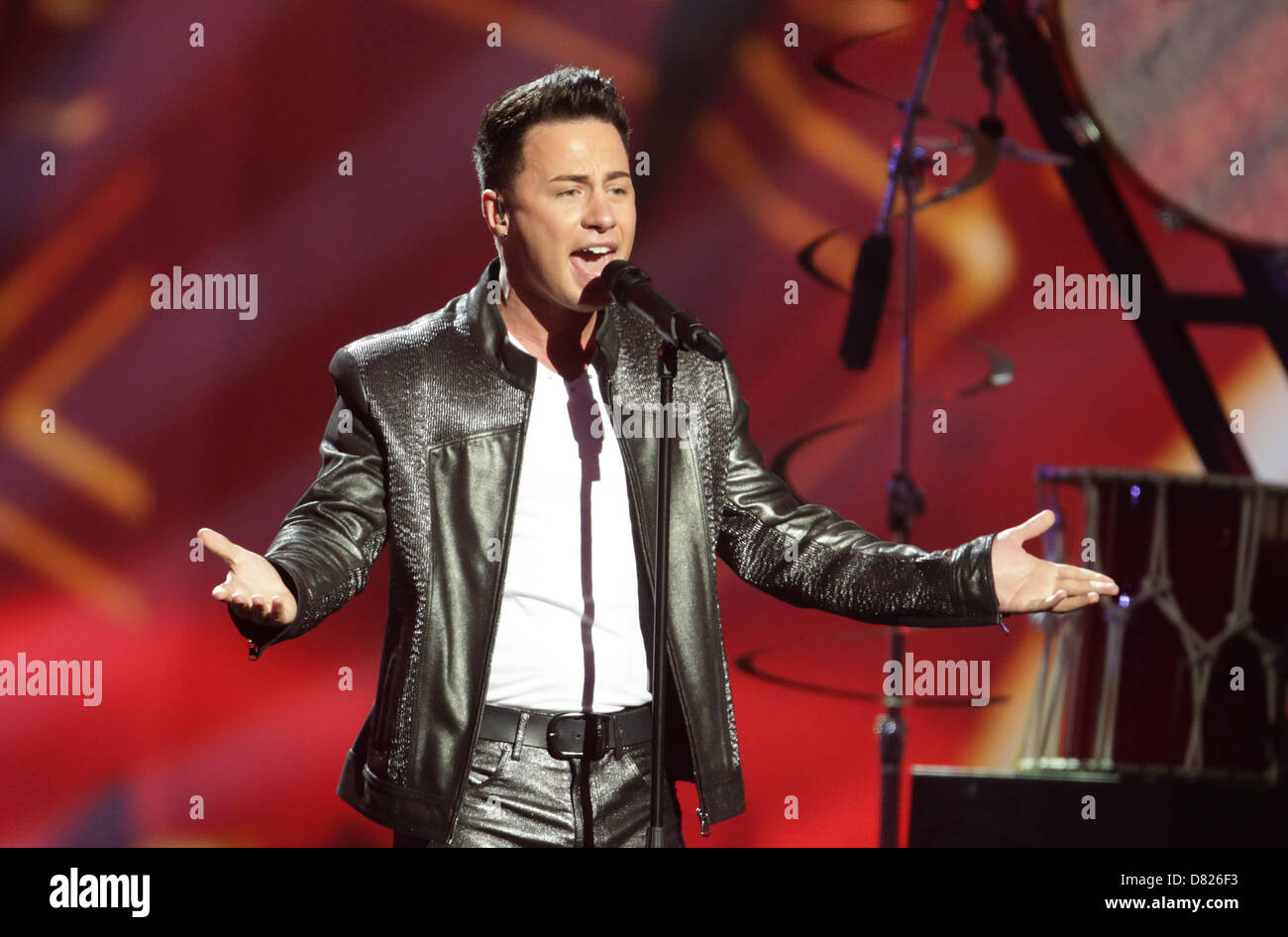 Malmo, Sweden. 17th May 2013. Singer Ryan Dolan representing Ireland ...