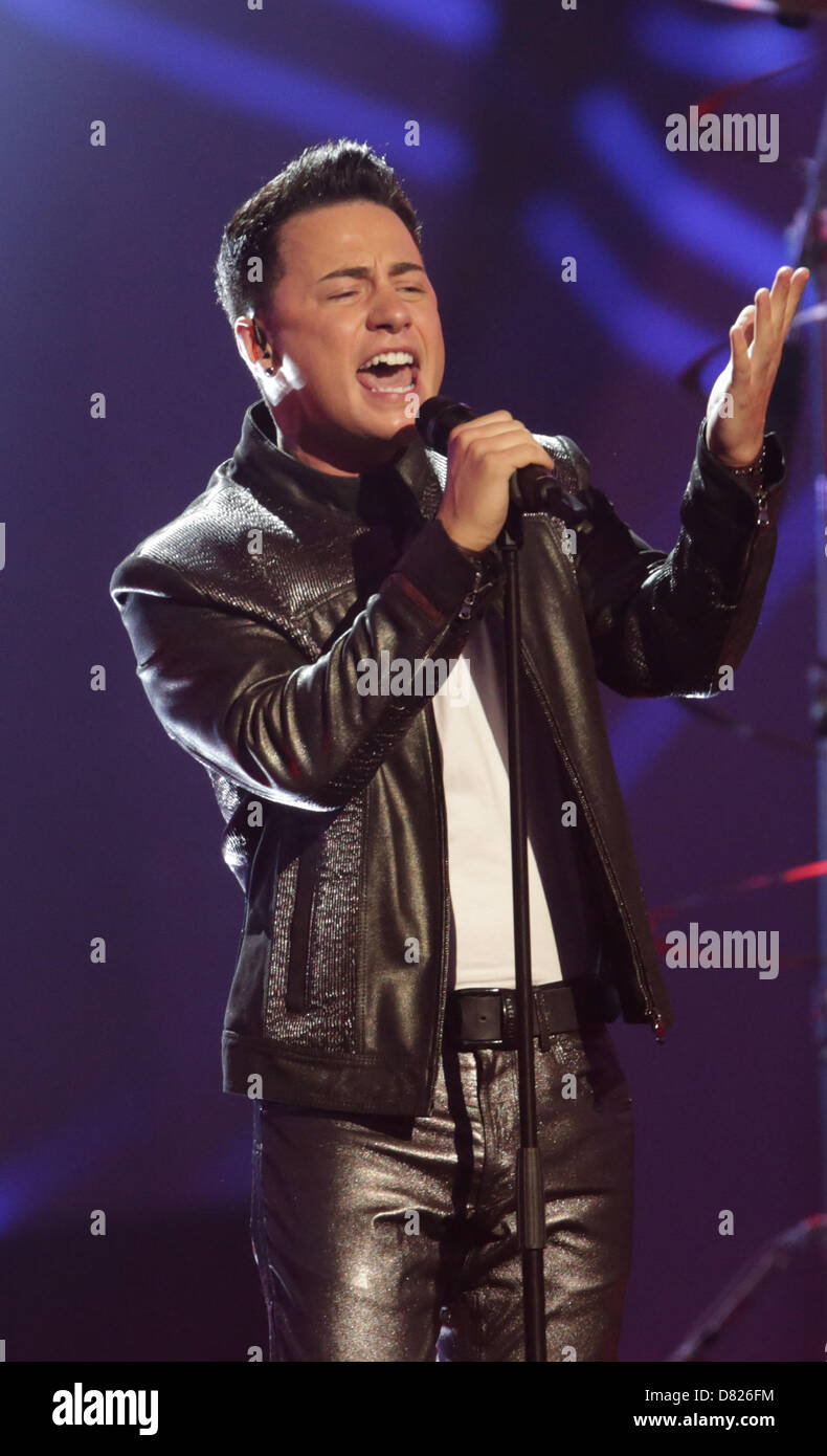 Malmo, Sweden. 17th May 2013. Singer Ryan Dolan representing Ireland ...
