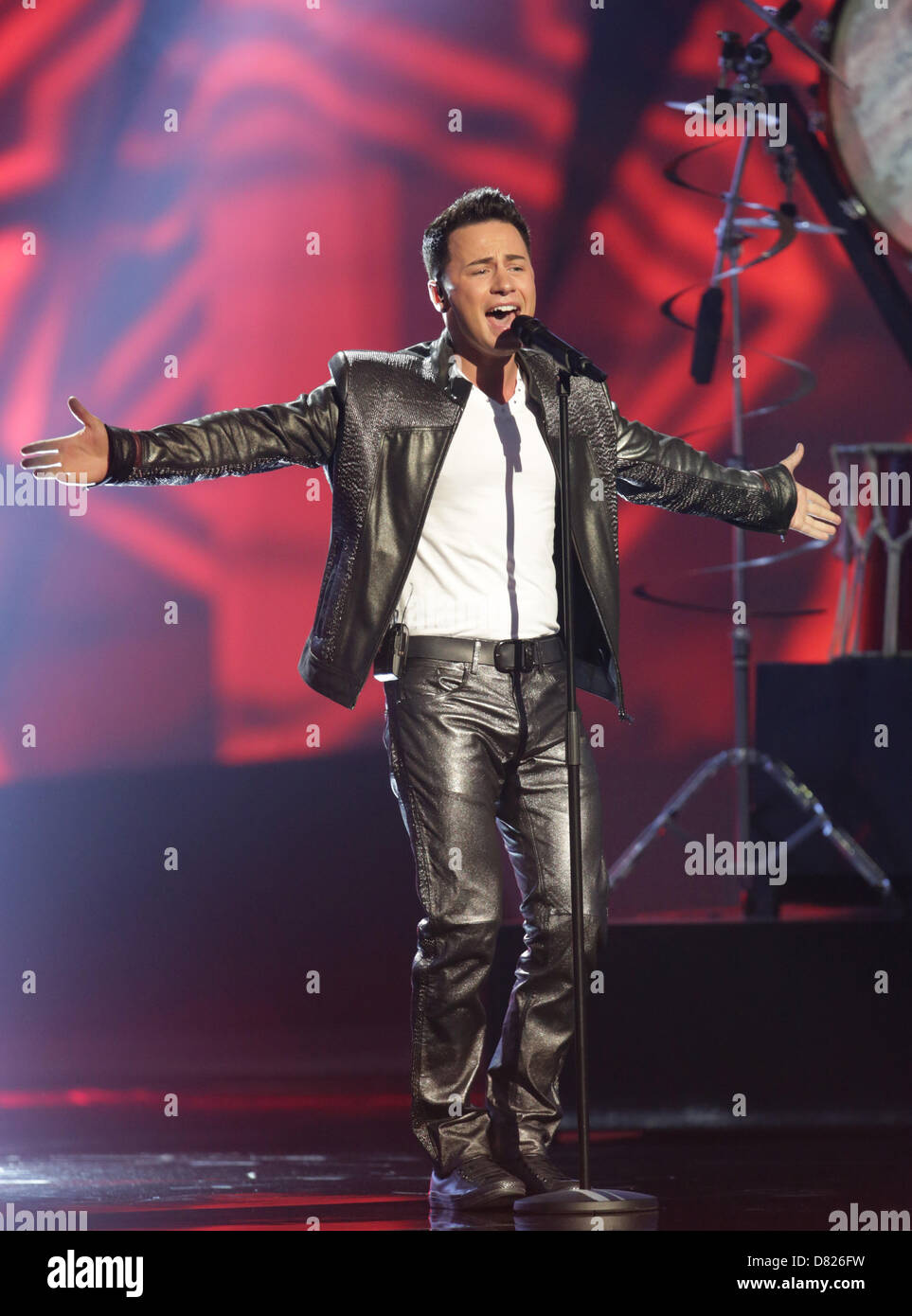 Malmo, Sweden. 17th May 2013. Singer Ryan Dolan representing Ireland ...