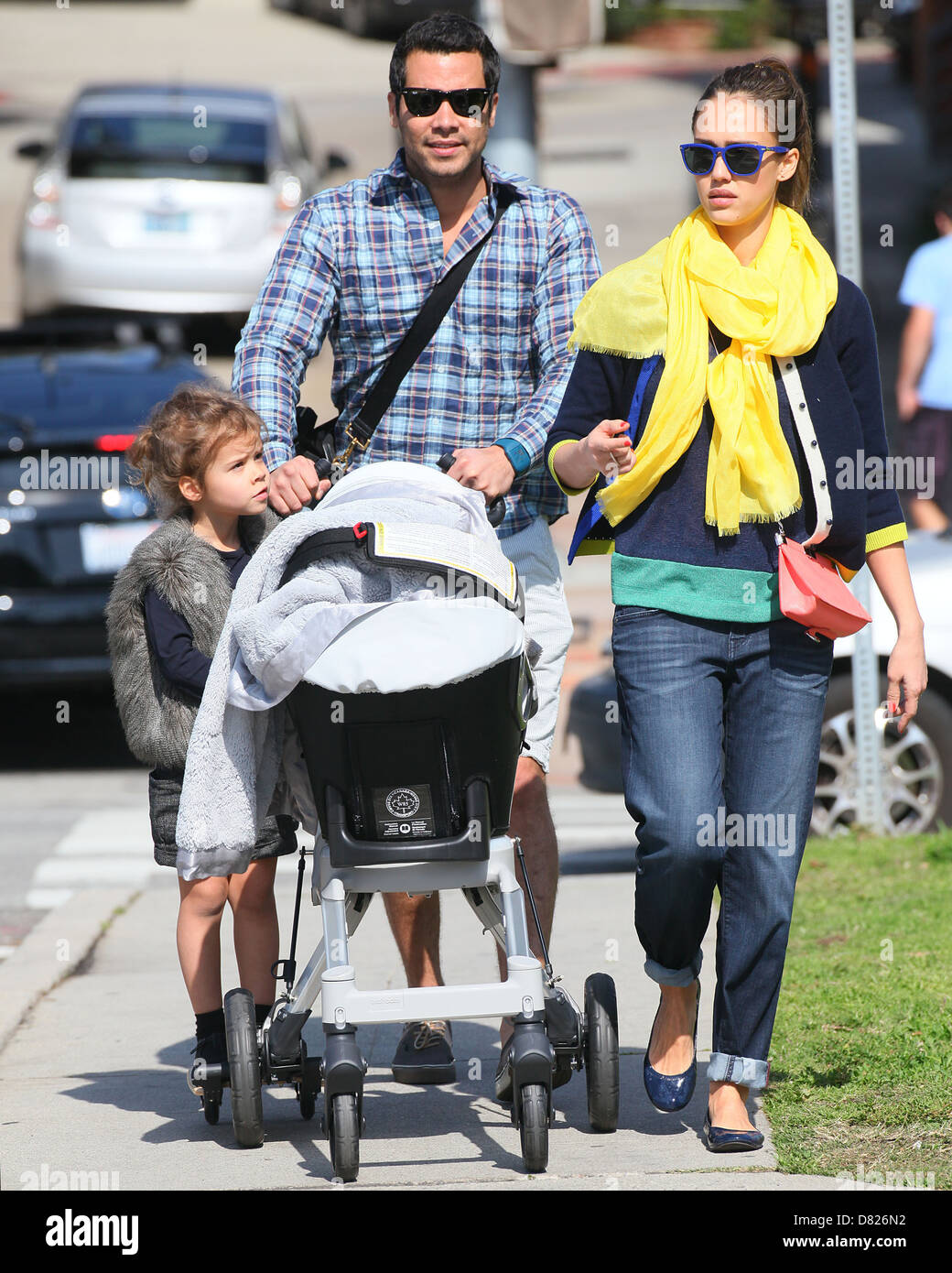 Jessica Alba, husband Cash Warren and daughter Honor Marie Warren ...