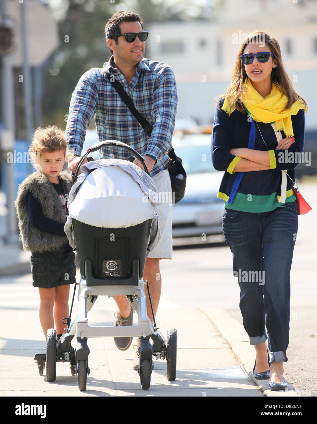 Jessica Alba, husband Cash Warren and daughter Honor Marie Warren ...