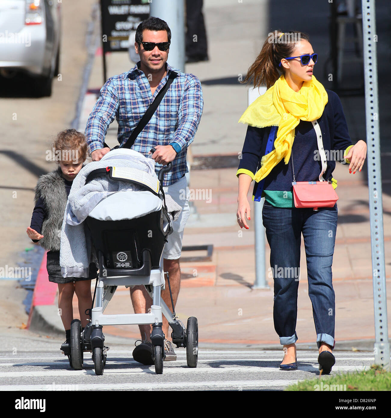 Jessica Alba, husband Cash Warren and daughter Honor Marie Warren ...