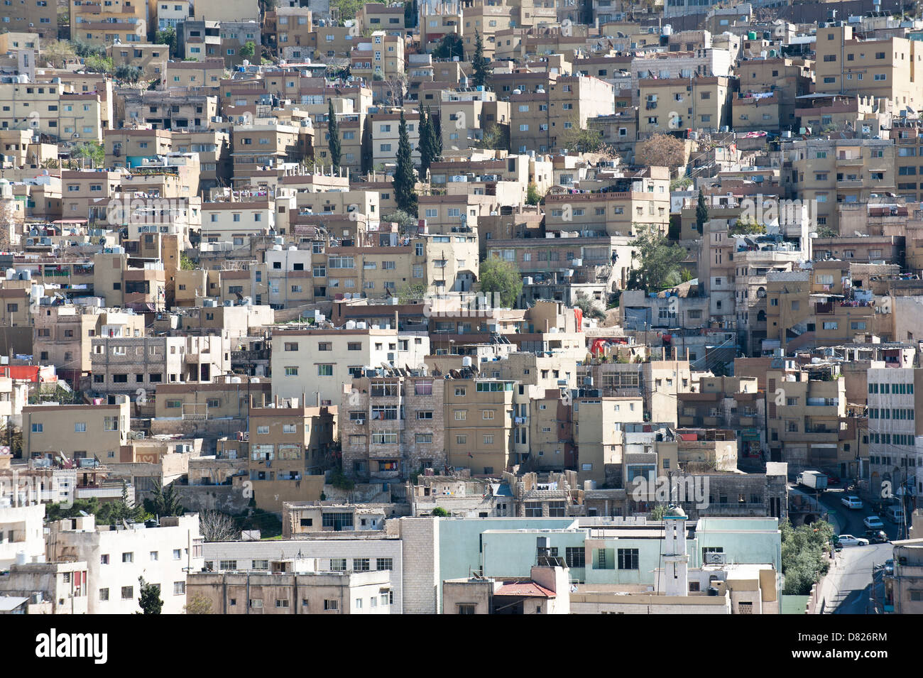 Amman - view from the Citadel Hill, Jordan Stock Photo - Alamy