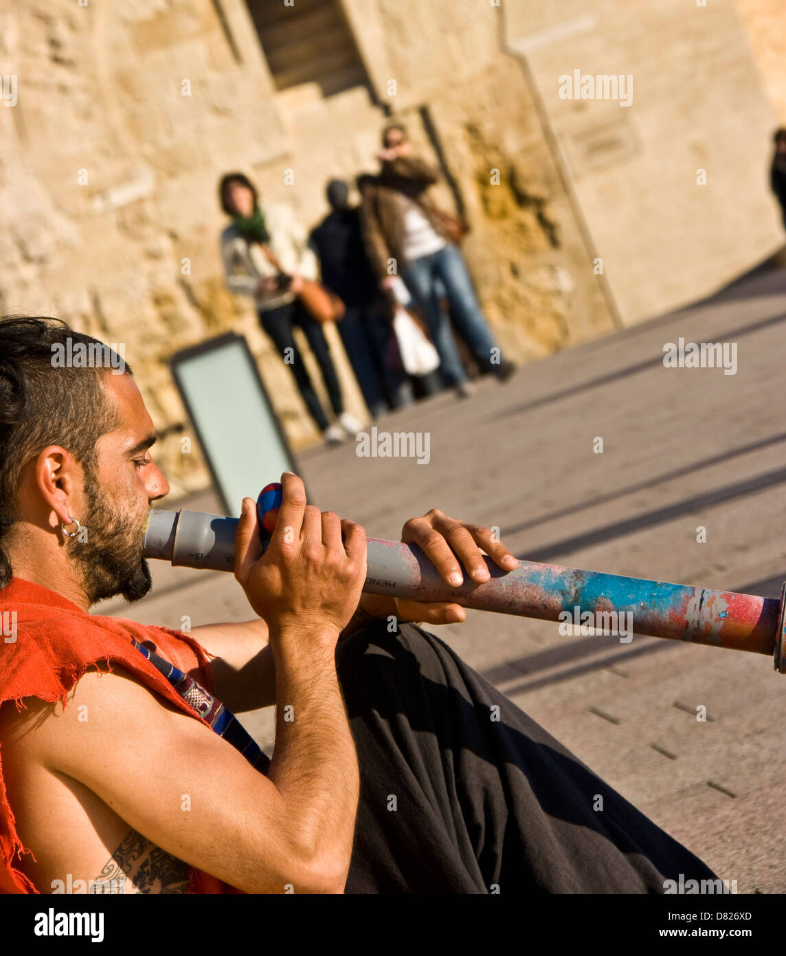 Didgeridoo playing hi-res stock photography and images - Alamy