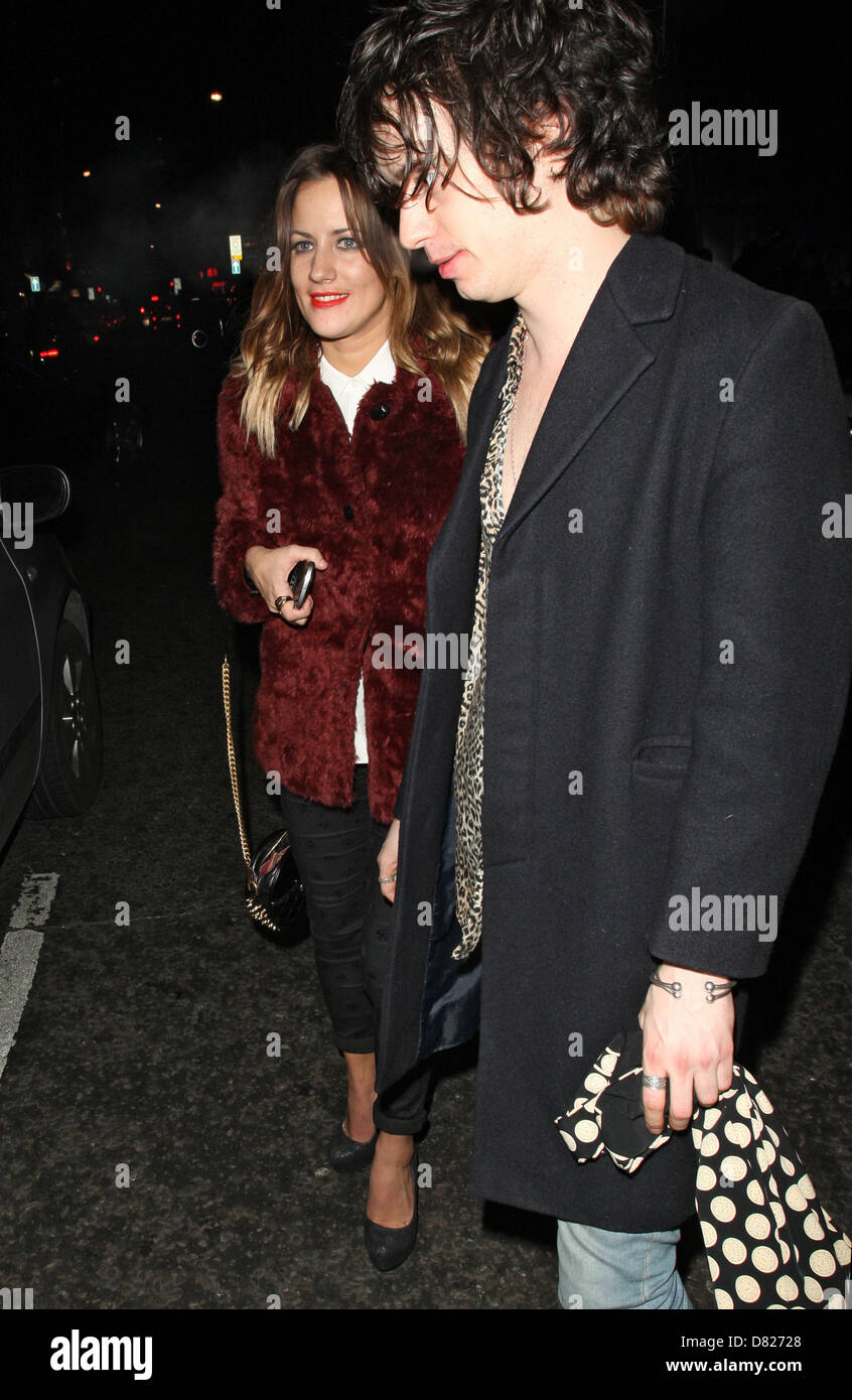 Caroline Flack and Johnny Lloyd The NME Awards 2012 Afterparty held at ...