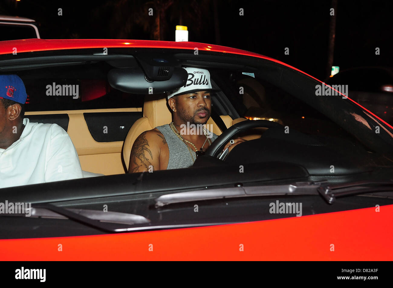 Rapper The Dream leaving Dwight Freeney's birthday celebration at Rush ...