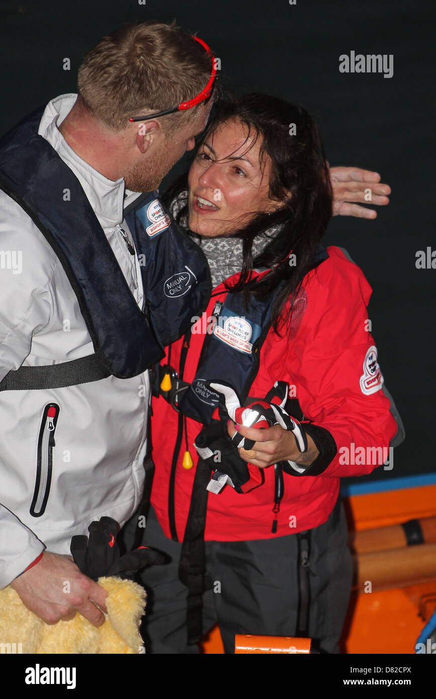 Davina McCall, Freddie Flintoff Celebrities rowed across the English ...