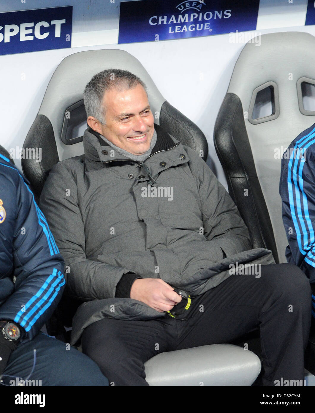 Real Madrid manager Jose Mourinho The UEFA Champions League match ...
