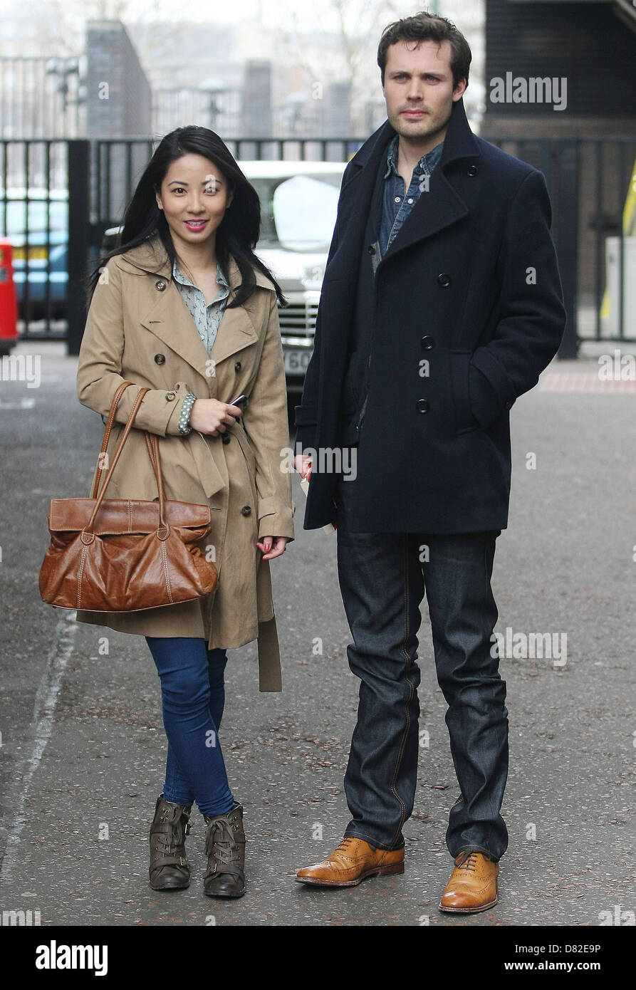 Jing Lusi and James Anderson at the ITV studios London, England - 28.02 ...