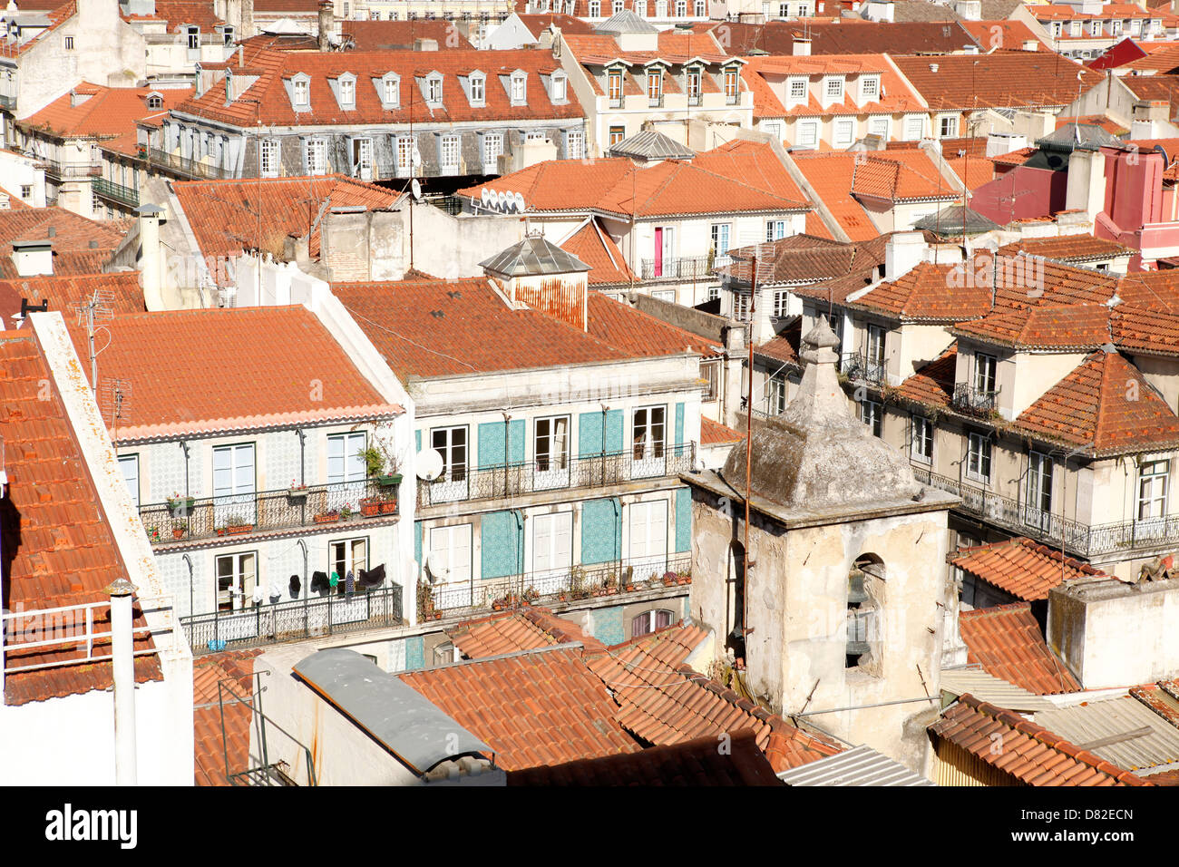 Rooftop Lisbon Portugal Europe Stock Photo - Alamy