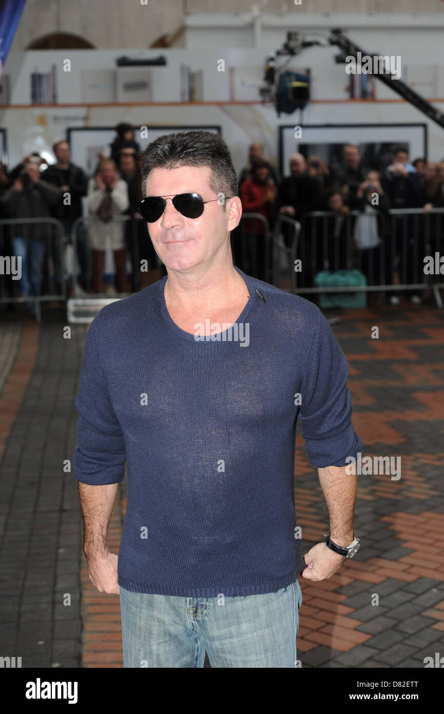 Simon Cowell arriving at the auditions for 'Britain's Got Talent' at ...