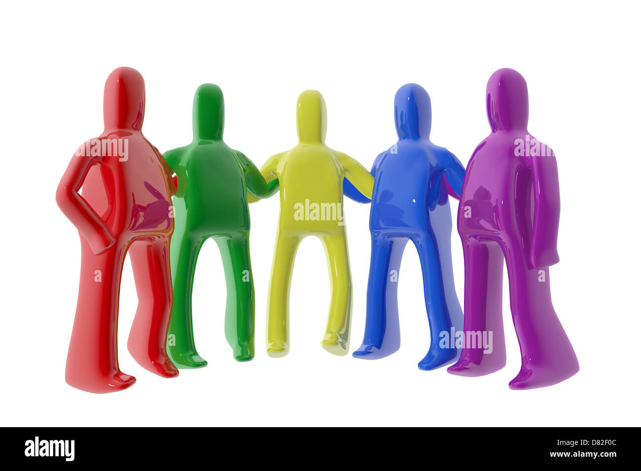 Group of colorful figures Stock Photo - Alamy
