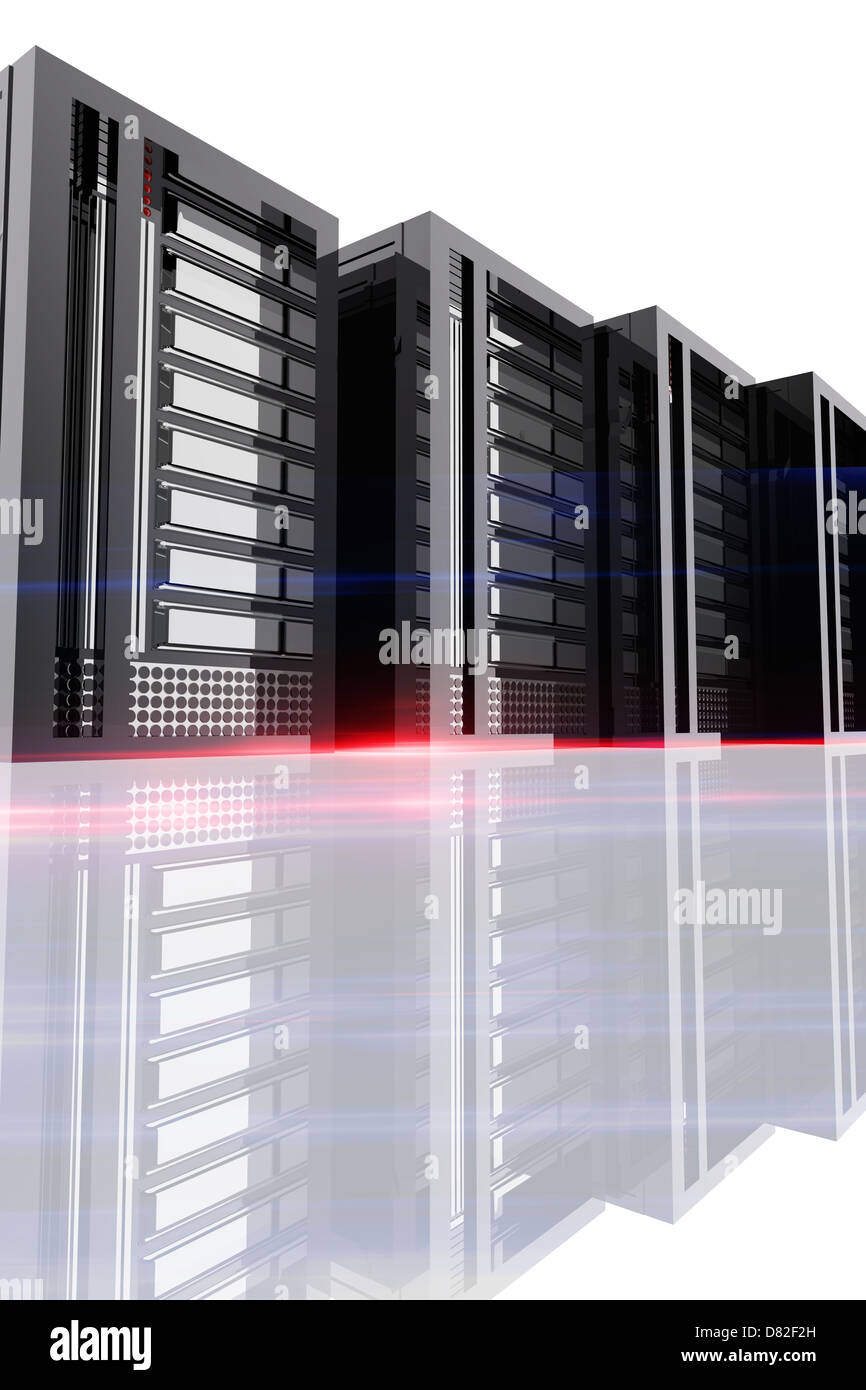Multiple computer servers Stock Photo - Alamy