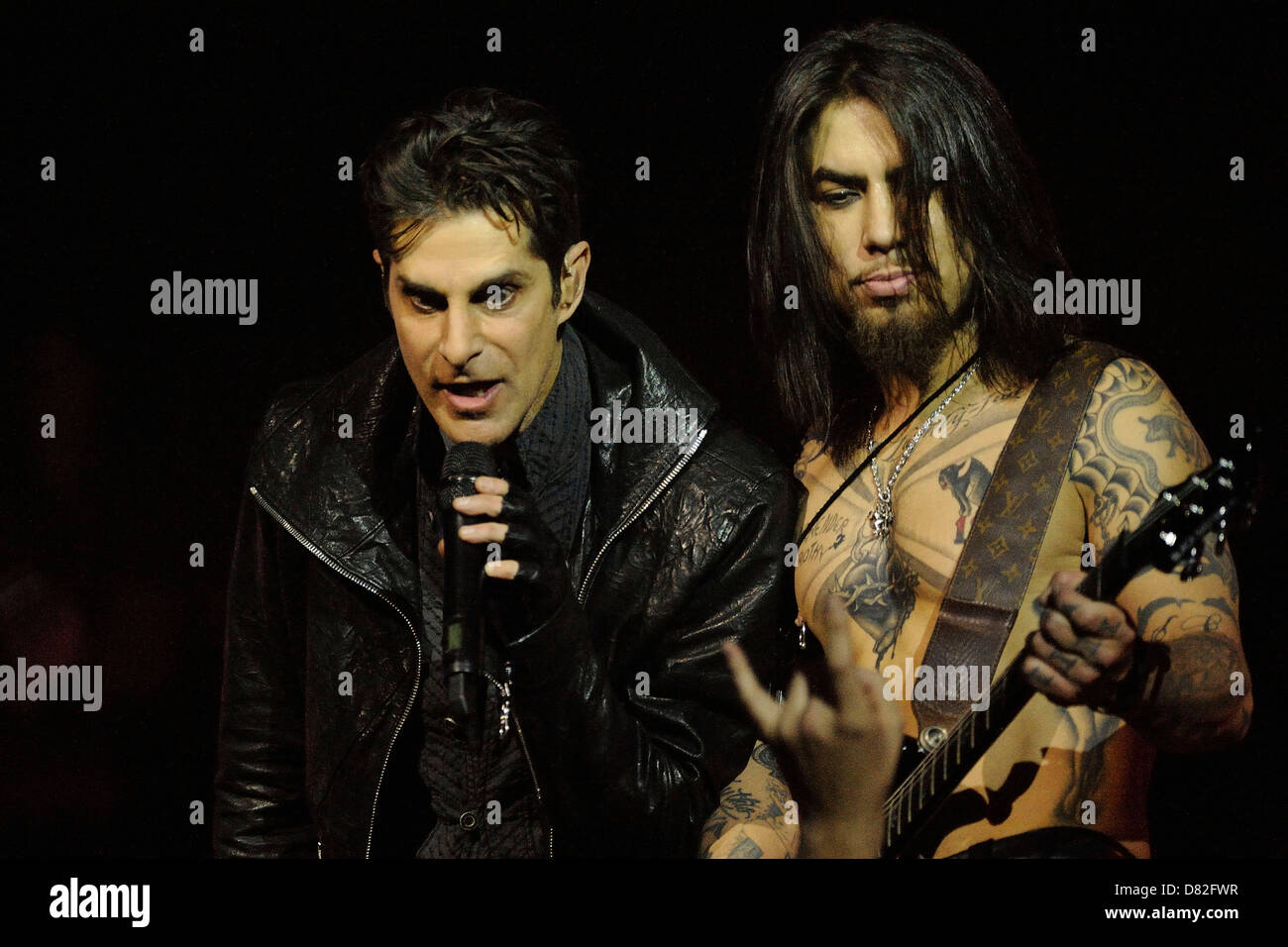 Perry Farrell And Dave Navarro Janes Addiction Performing On Stage At