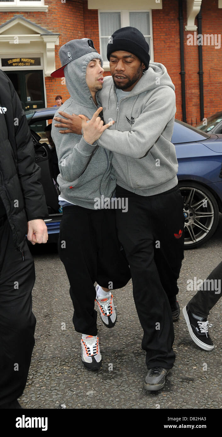 Rapper Dappy aka Dino Contostavlos arriving at the BBC Maida Vale ...
