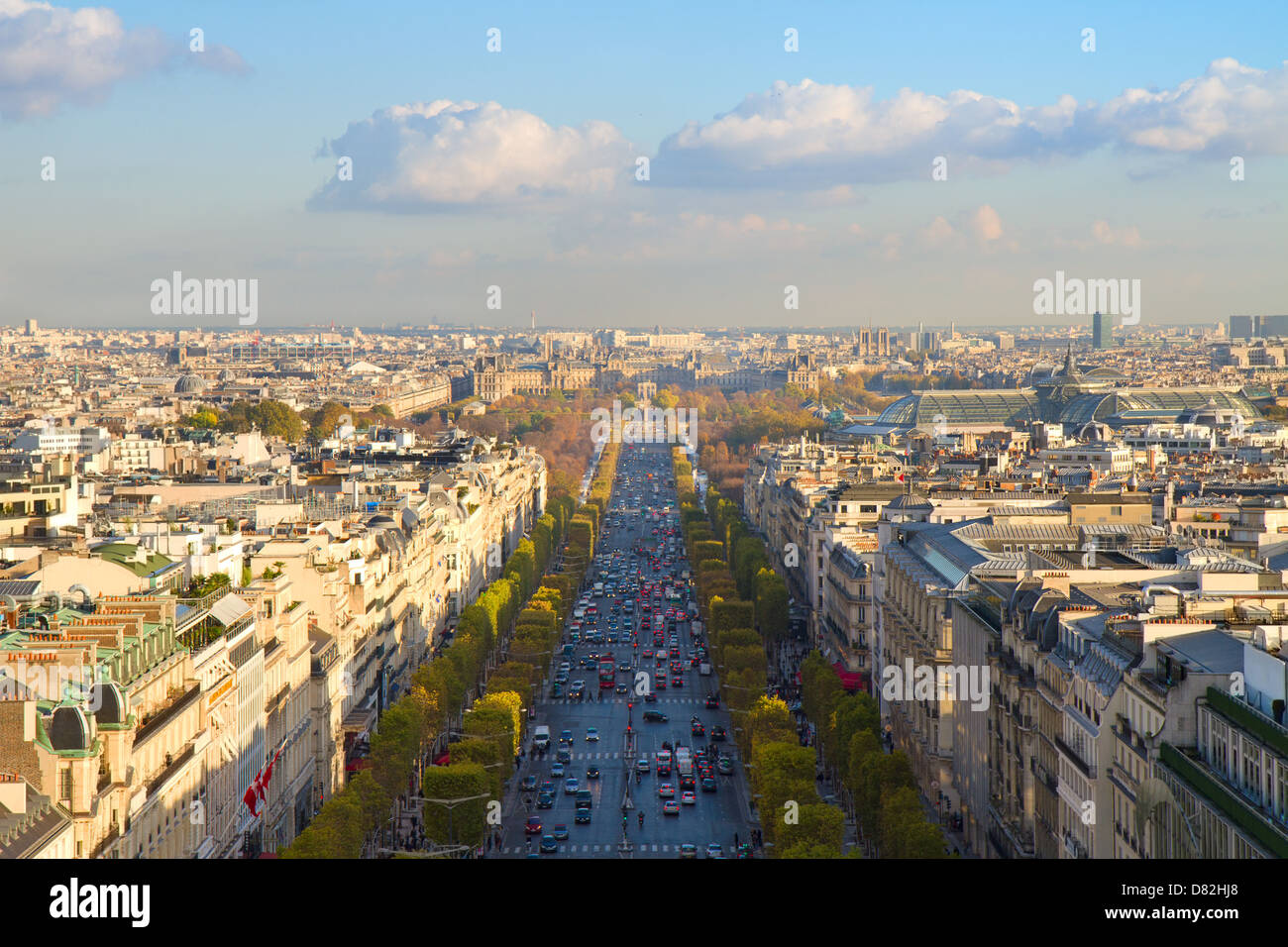 The Avenue des Champs-Elysees, Paris Stock Photo - Alamy