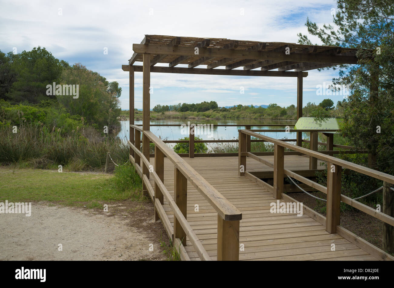 Wildlife observation post in a natural reserve Stock Photo - Alamy