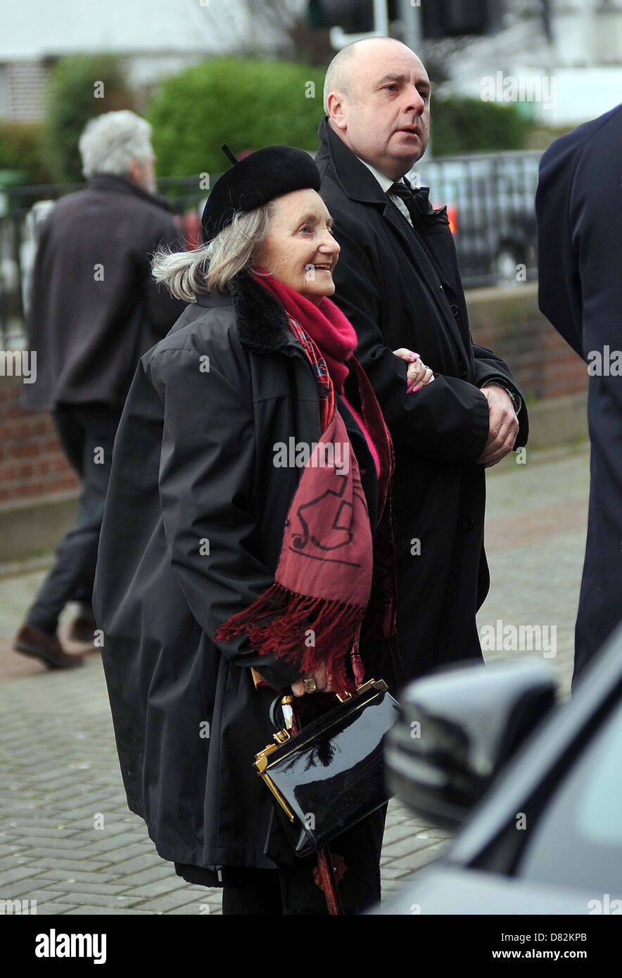 David Kelly's widow Laurie Norton and son David Kelly Jr The funeral of ...