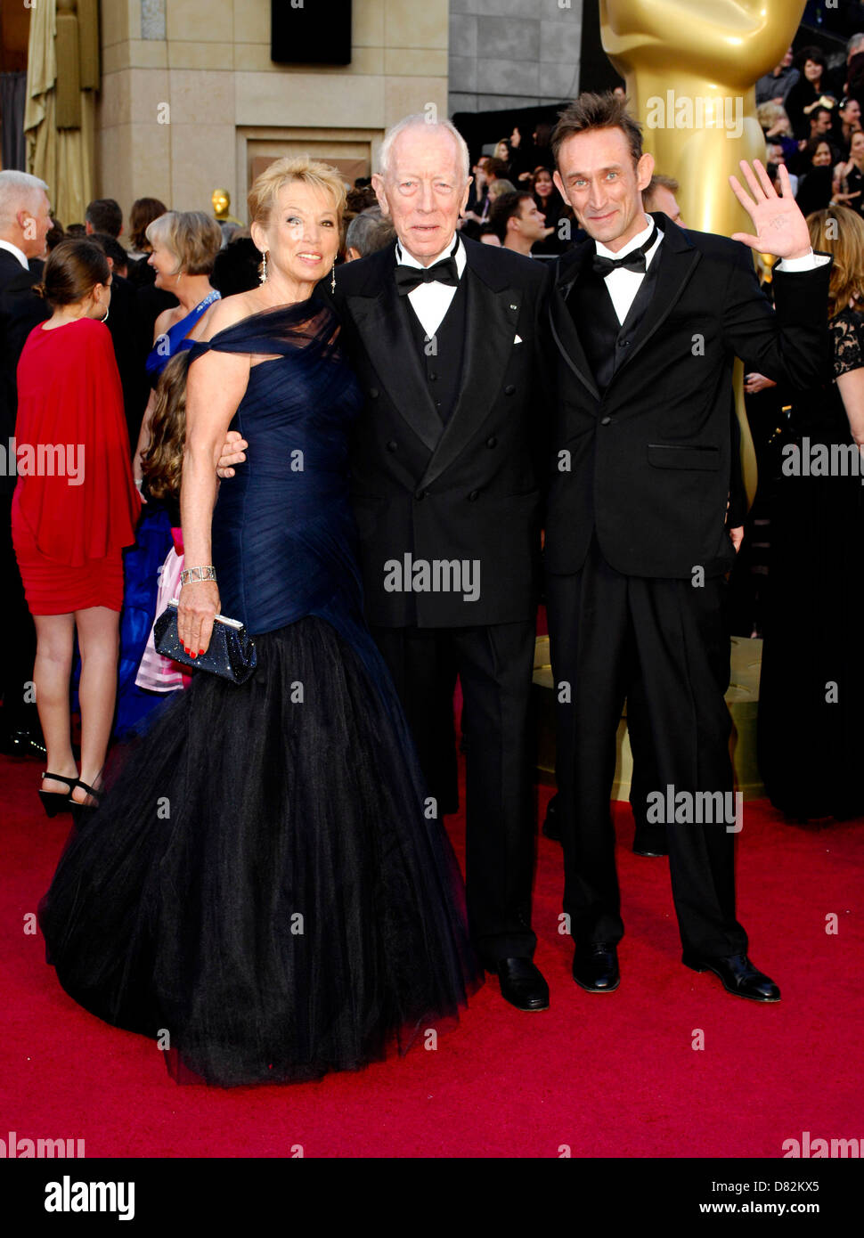 Catherine Brelet, Max von Sydow and Cedric von Sydow 84th Annual ...