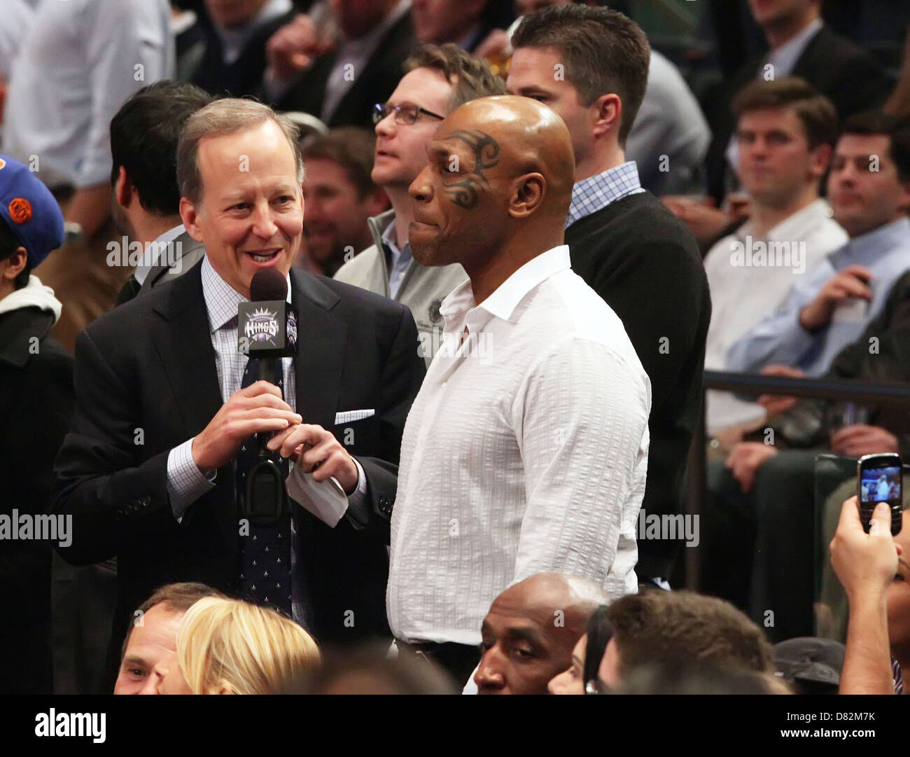 Mike Tyson New York Knicks Vs Sacramento Kings at Madison Square Garden ...