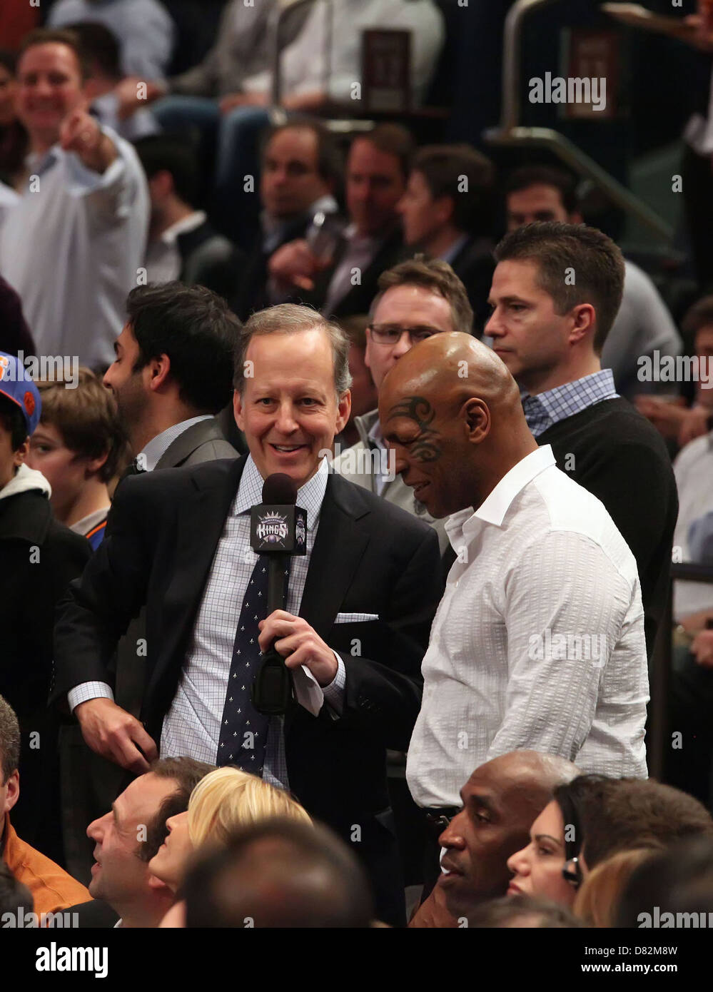 Mike Tyson New York Knicks Vs Sacramento Kings at Madison Square Garden ...