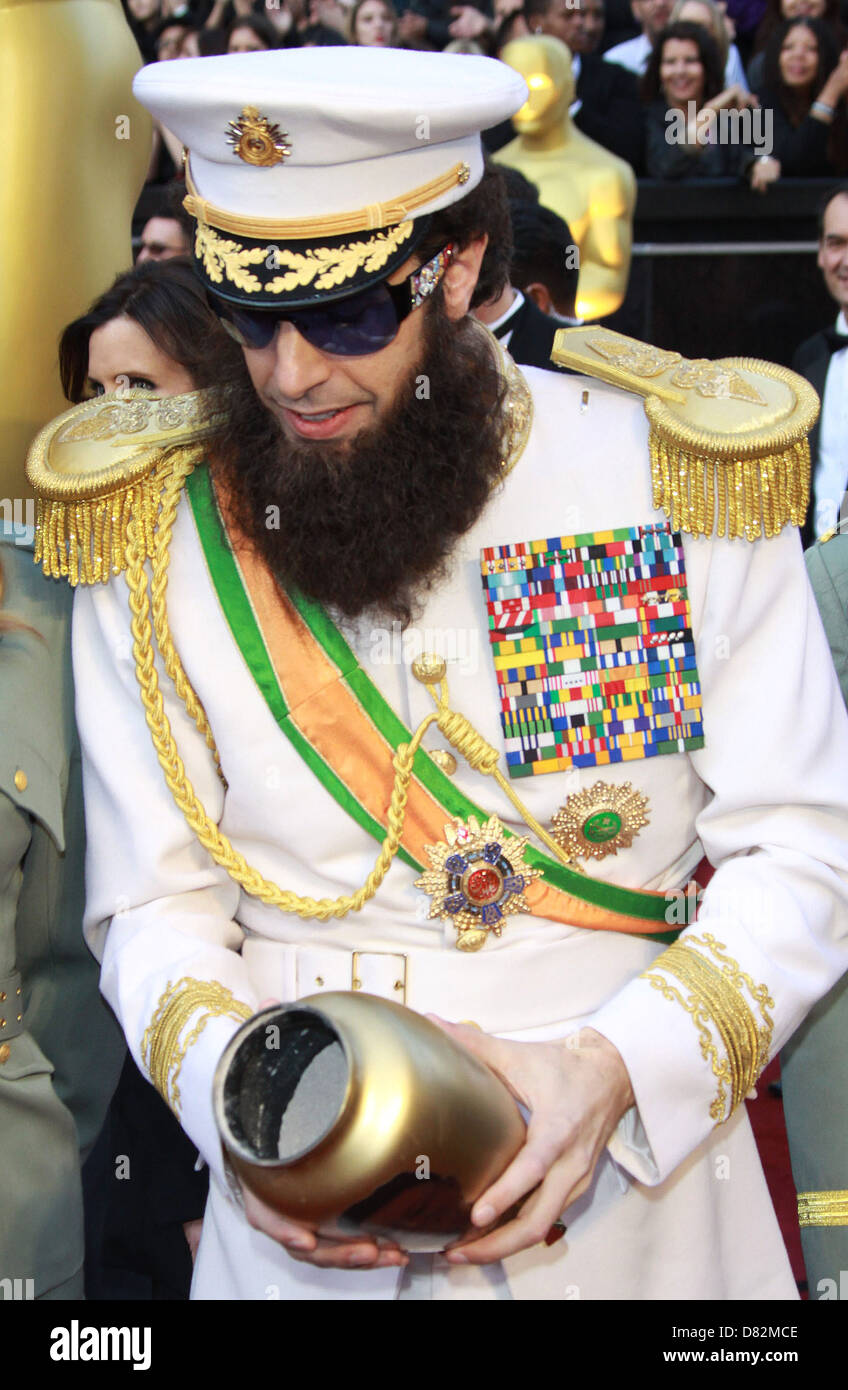 Sacha Baron Cohen as The Dictator 84th Annual Academy Awards (Oscars ...