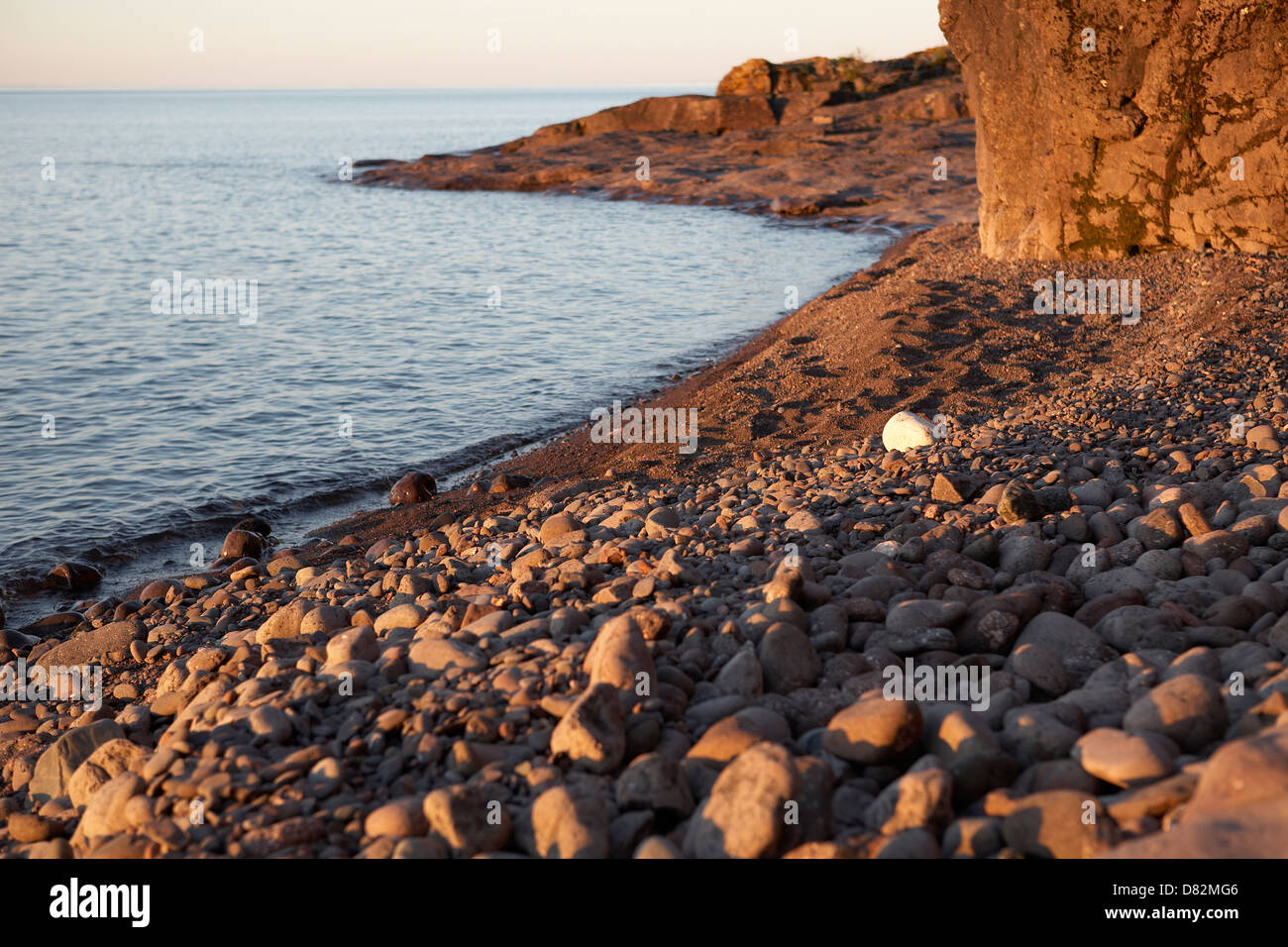 Lake Superior at sunrise Stock Photo - Alamy