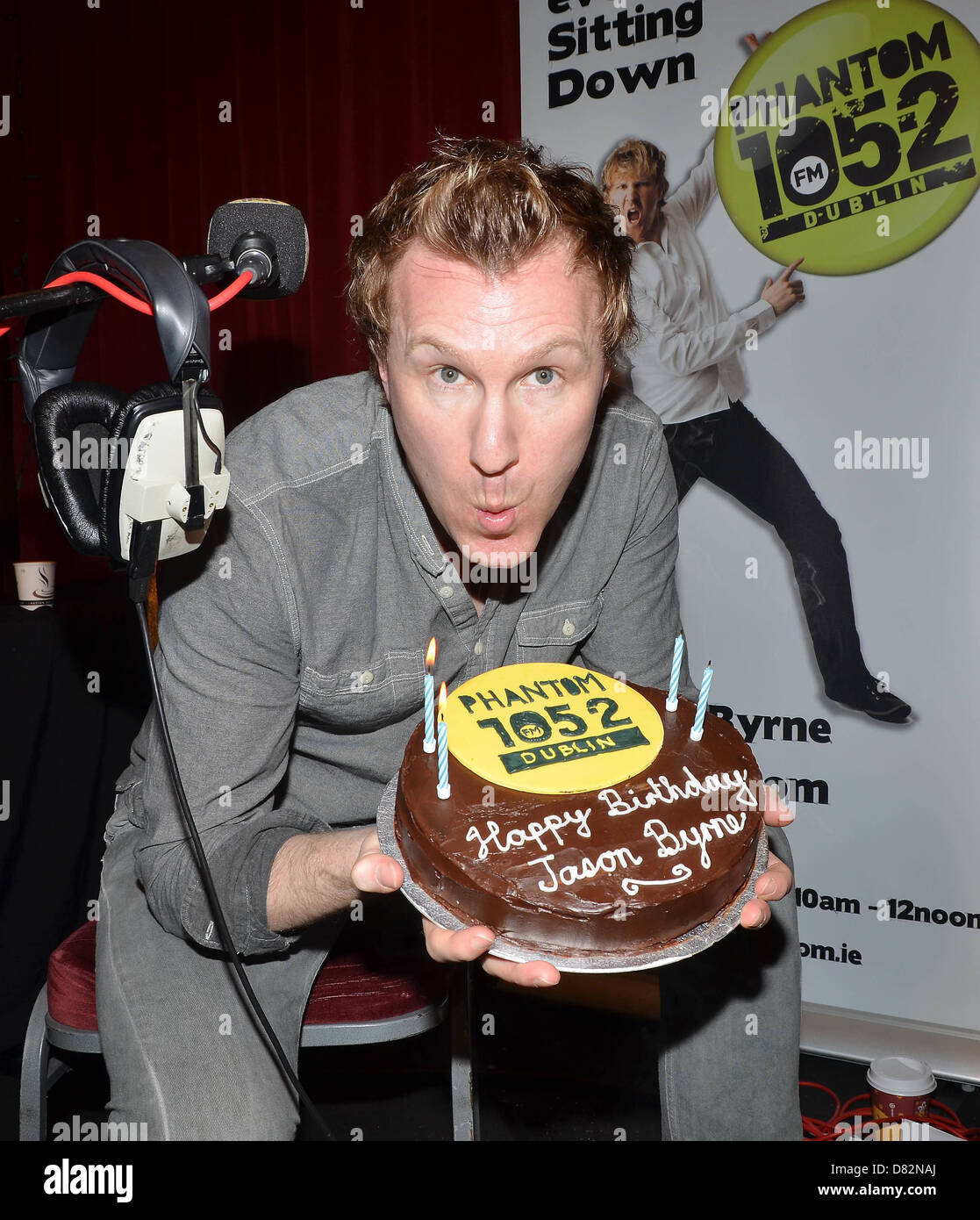Jason Byrne Comedian Jason Byrne celebrates his 40th birthday with PJ ...