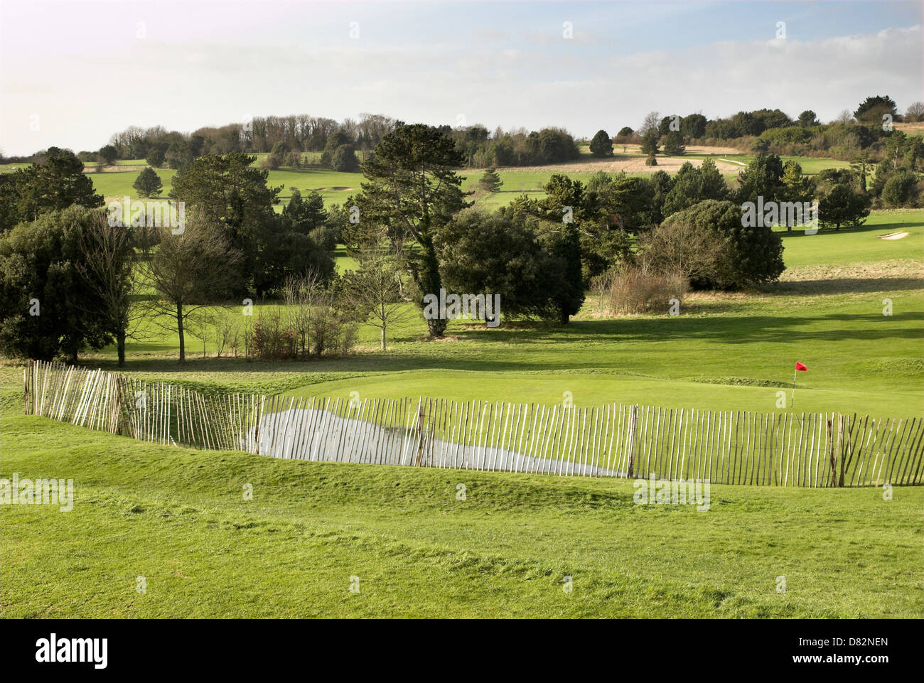 A long period of rain brings a waterlogged golf course on the south ...
