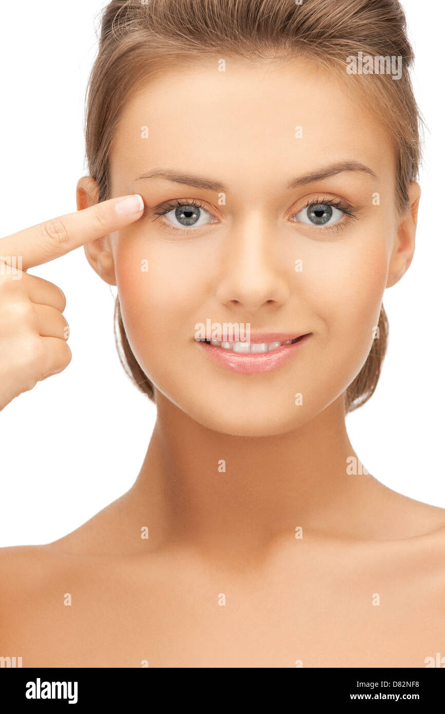 woman touching her face skin Stock Photo - Alamy