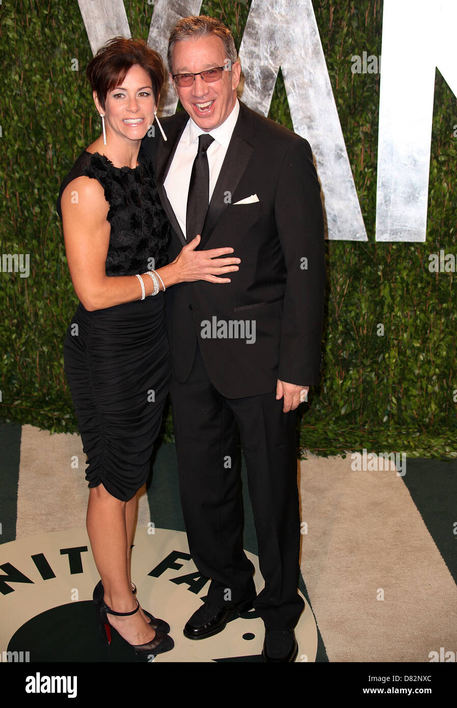 Jane Hajduk and Tim Allen 2012 Vanity Fair Oscar Party at Sunset Tower ...