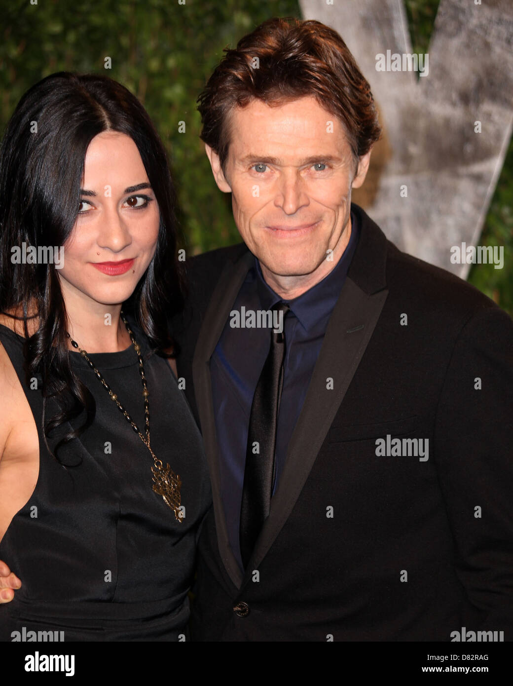 Giada Colagrande and Willem Dafoe 2012 Vanity Fair Oscar Party at ...