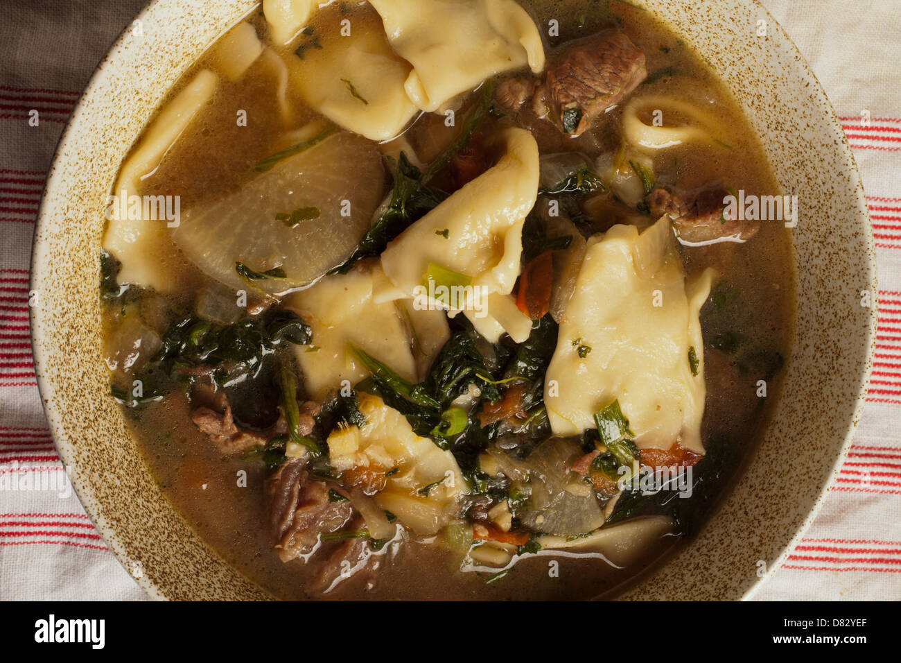 then tuk, the Tibetan Noodle Soup Stock Photo - Alamy